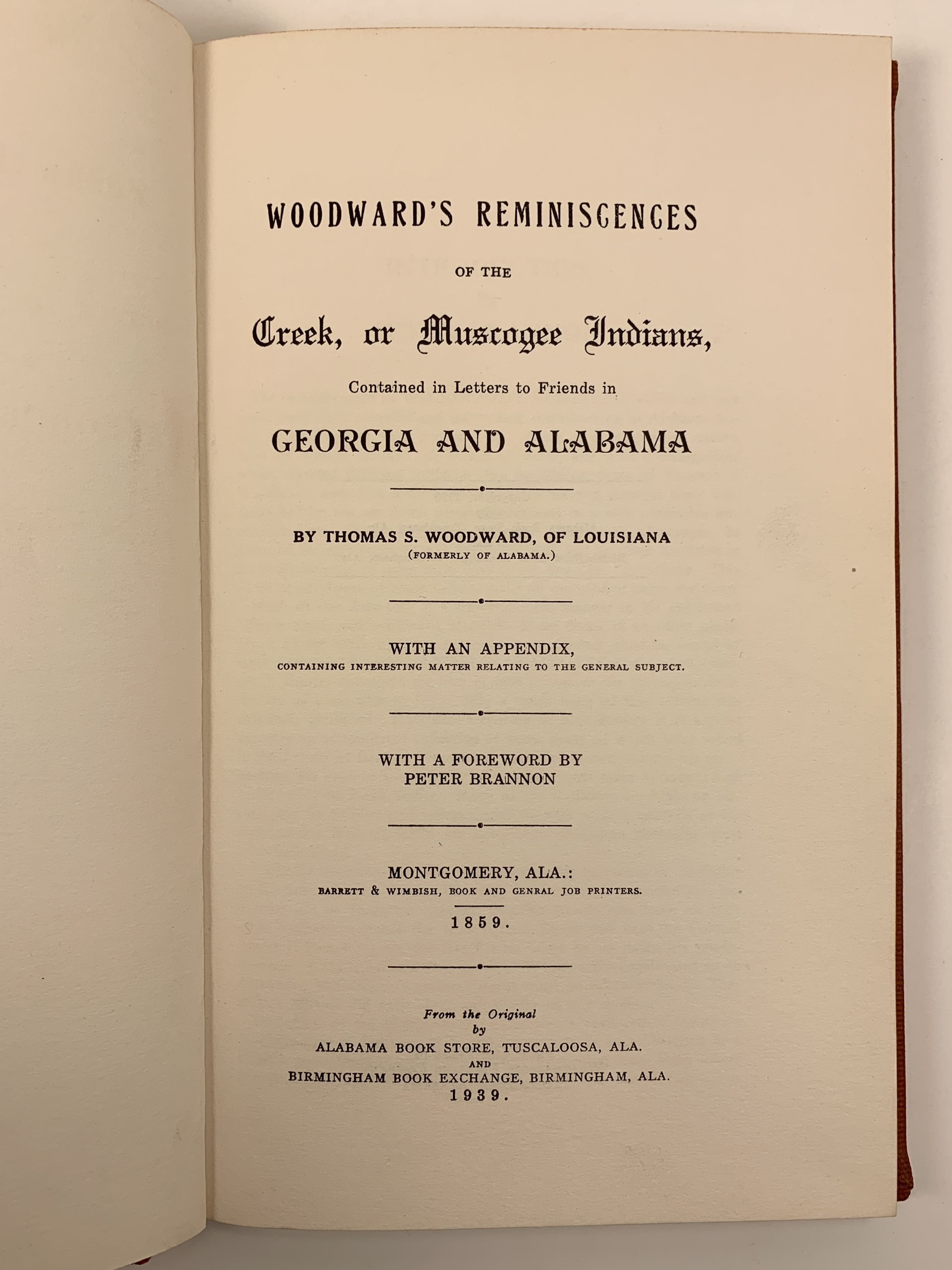 Woodward's Reminiscences of the Creek, or Muscogee Indians Contained in ... Woodward's Reminiscences of the Creek, or Muscogee Indians Contained in ...