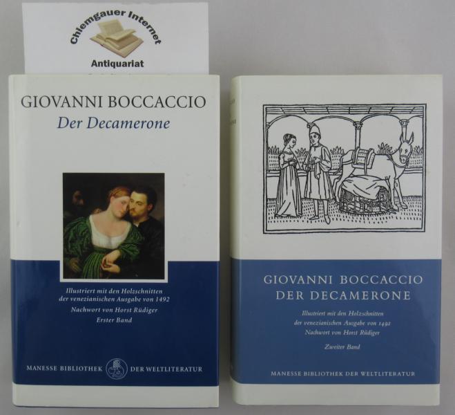 Der Decamerone. Erster und Zweiter Band. ZWEI (2) Bände. by Boccaccio ...
