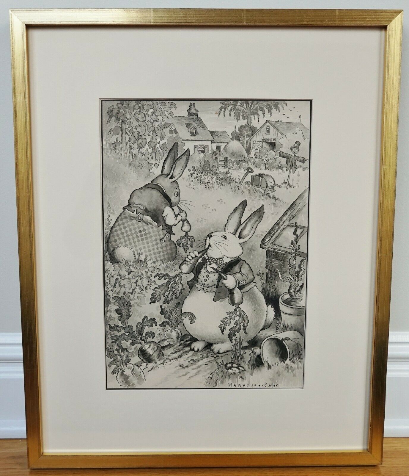 HARRISON CADY~ "PETER RABBIT" ORIGINAL STUNNING FINAL PUBLISHED PEN AND ...