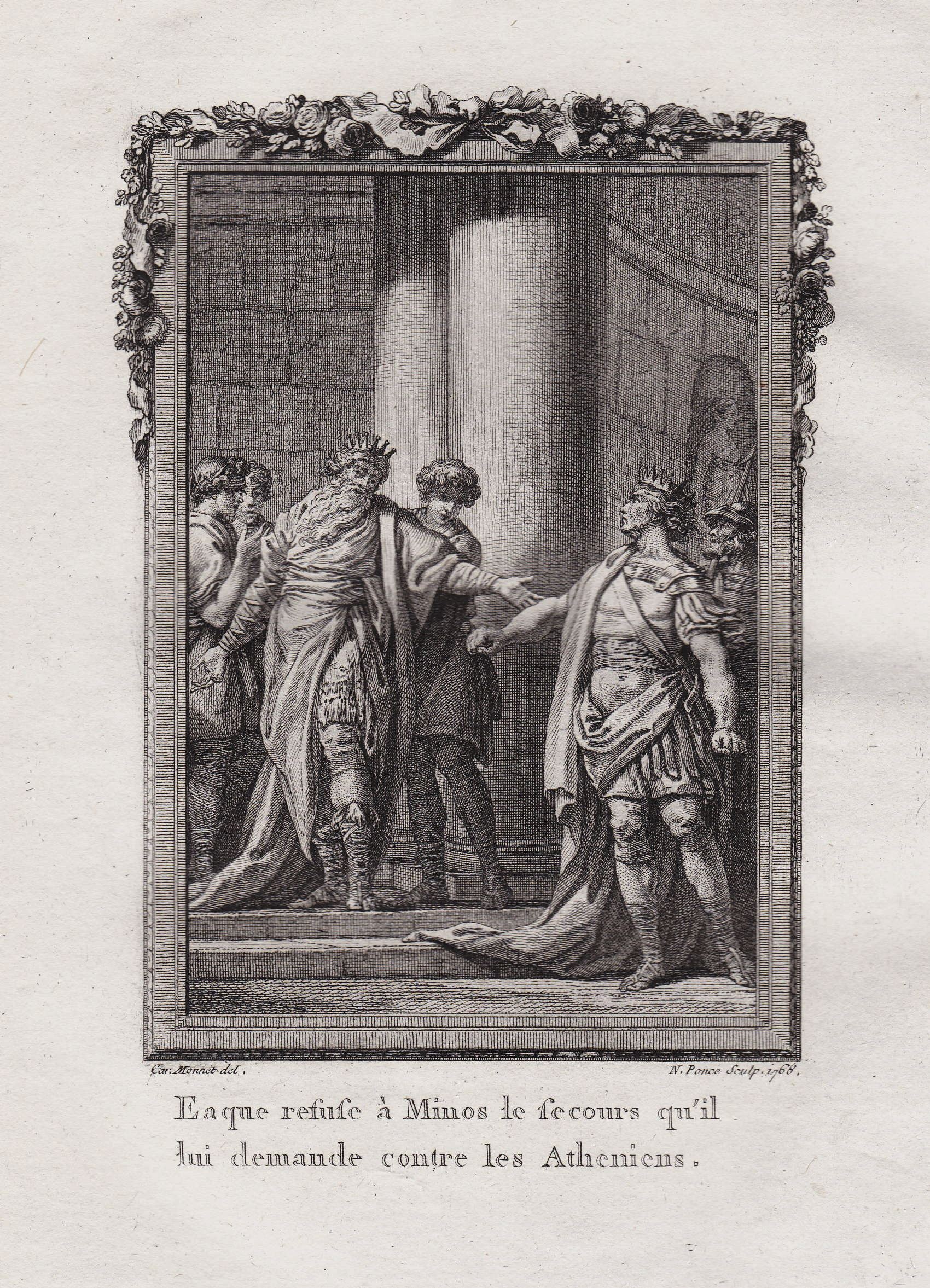 "Eaque refuse a Minos le secours qu'il lui demande." - Aeacus Minos ...