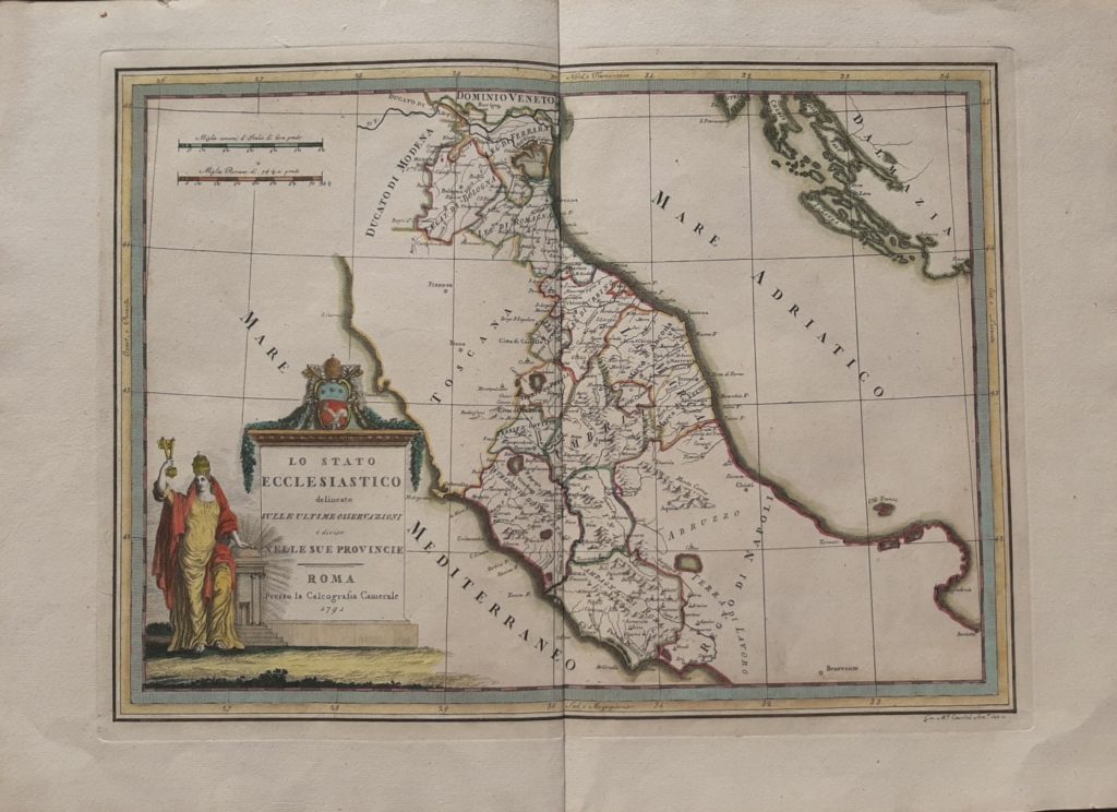 Lo Stato Ecclesiastico By Giovanni Maria Cassini Roma 1745 1820