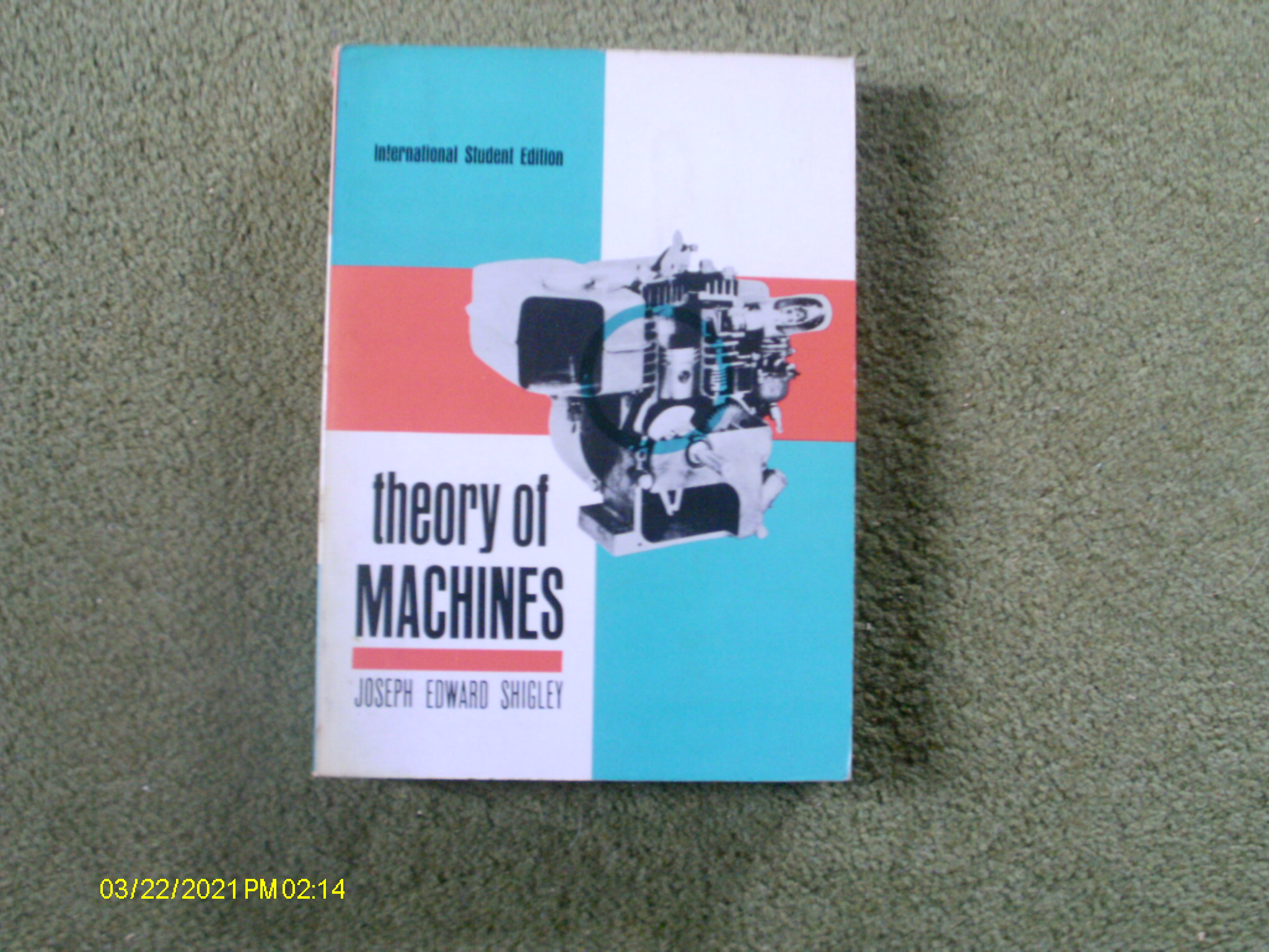 Theory of Machines by Joseph Edward Shigley: Good + Glued Laminated ...