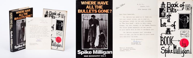 Vintage autograph of all three Goon Show Members on a typed letter ...