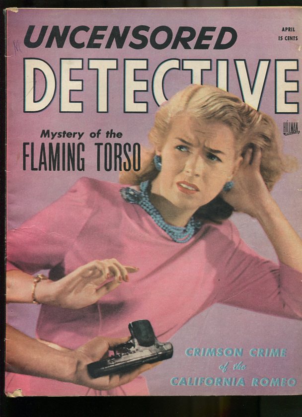 Uncensored Detective Apr 1946 Wild True Crime Pulp Magazine Vg Very