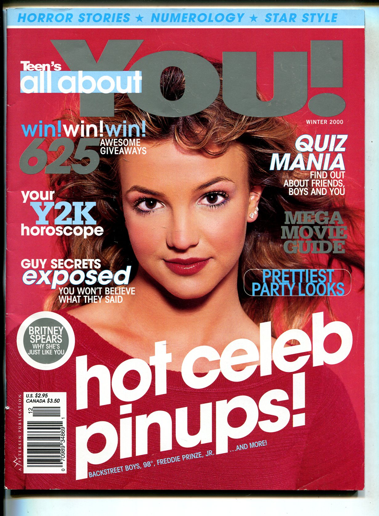 Teen's All About You-Winter 2000-Britney Spears-Backstreet Boys-98°-FN ...