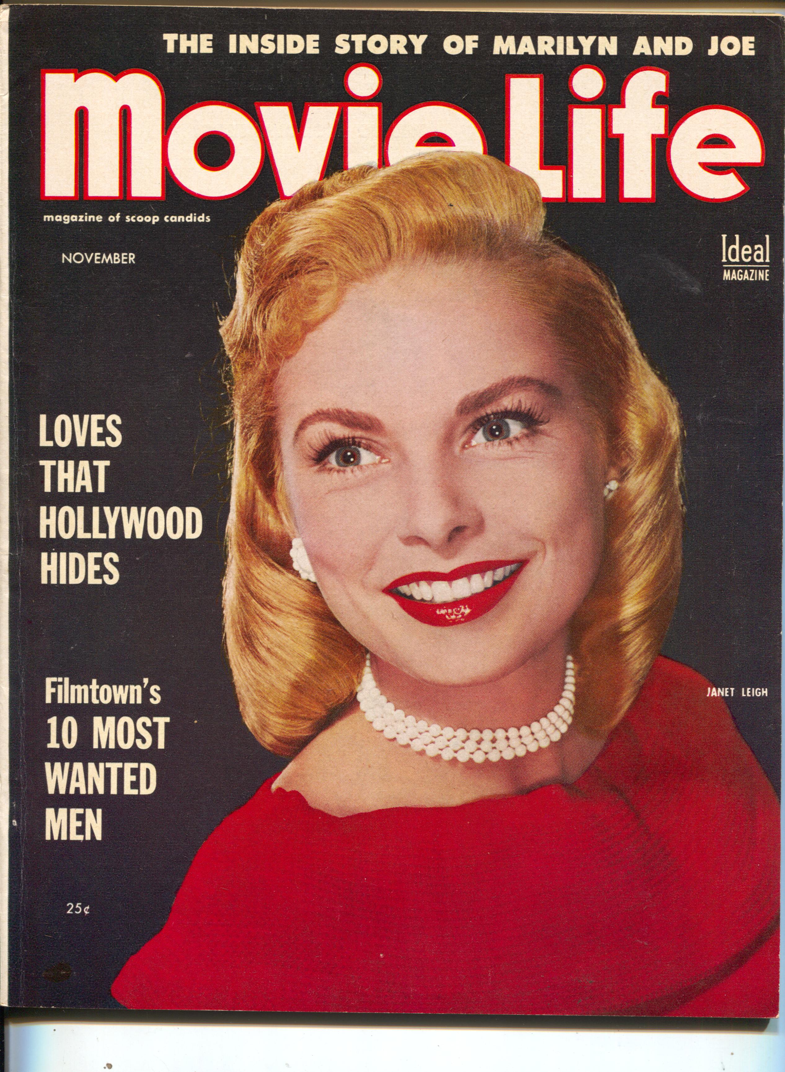 Movie Life-Janet Leigh-Marilyn Monroe-Debbie Reynolds-Nov-1954: (1954 ...