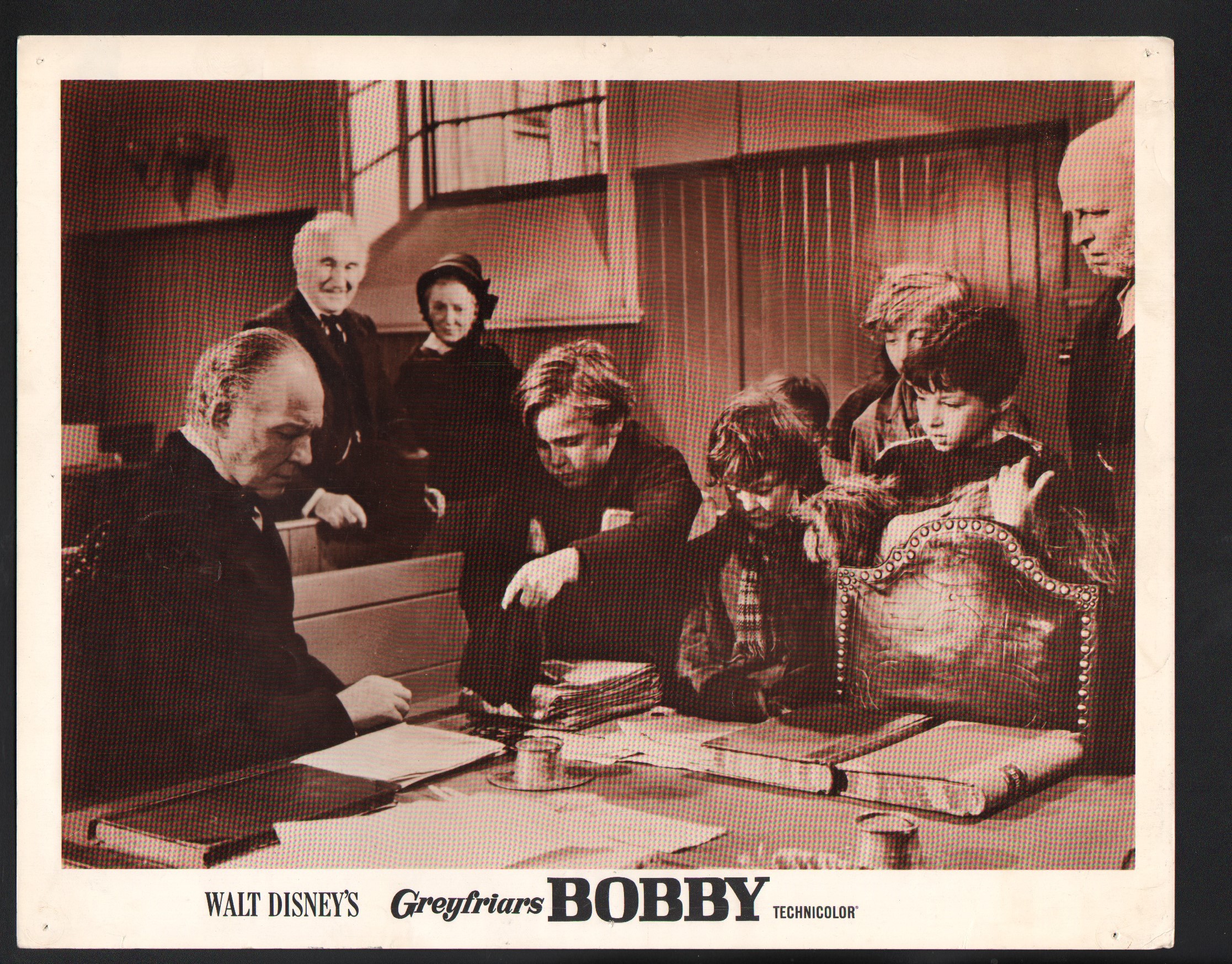 Greyfriars Bobby Lobby Card-Vincent Winter with a group of kids ...