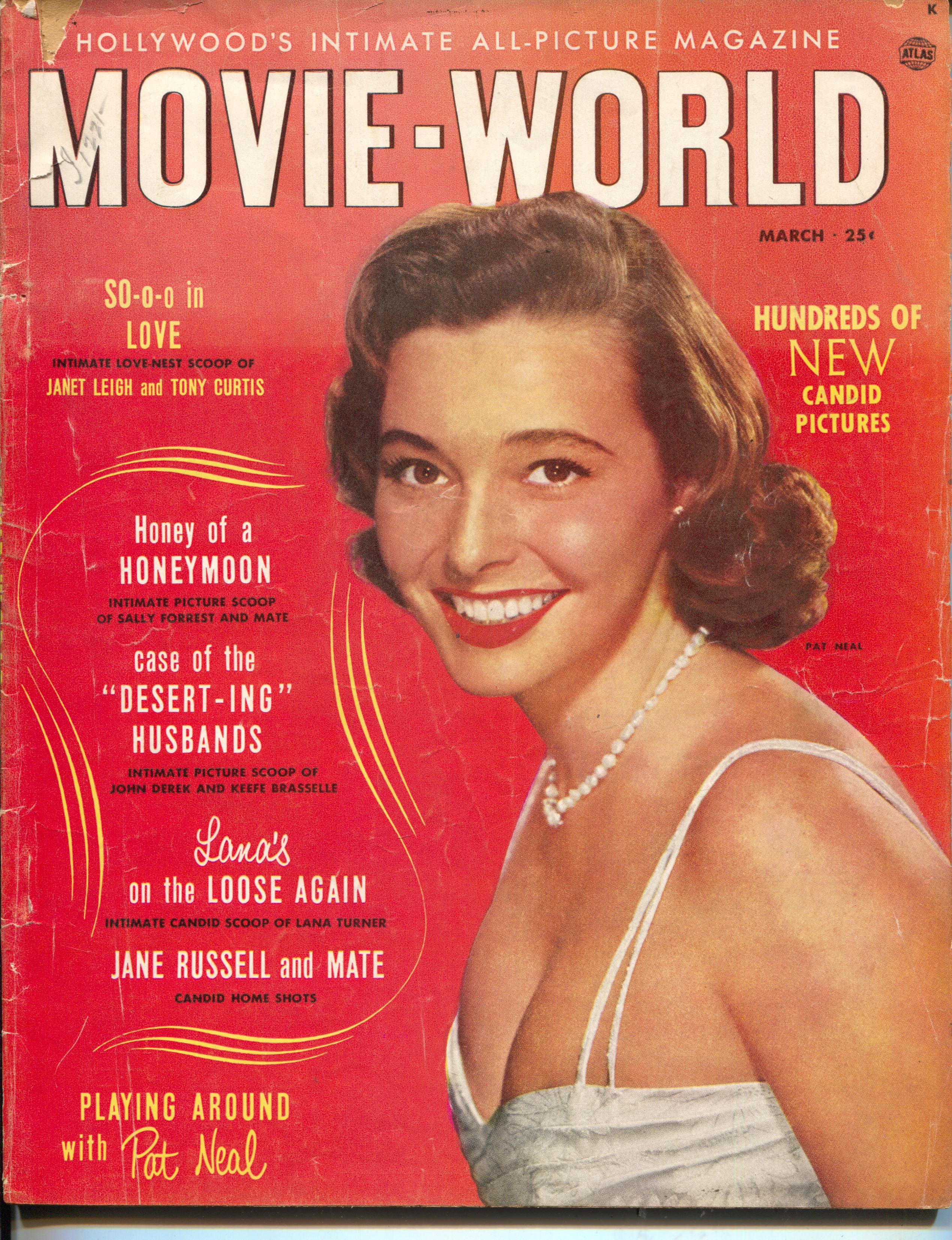 Movie World-Pat Neal-Bob Hope-Errol Flynn-Kirk Douglas-March-1952 ...