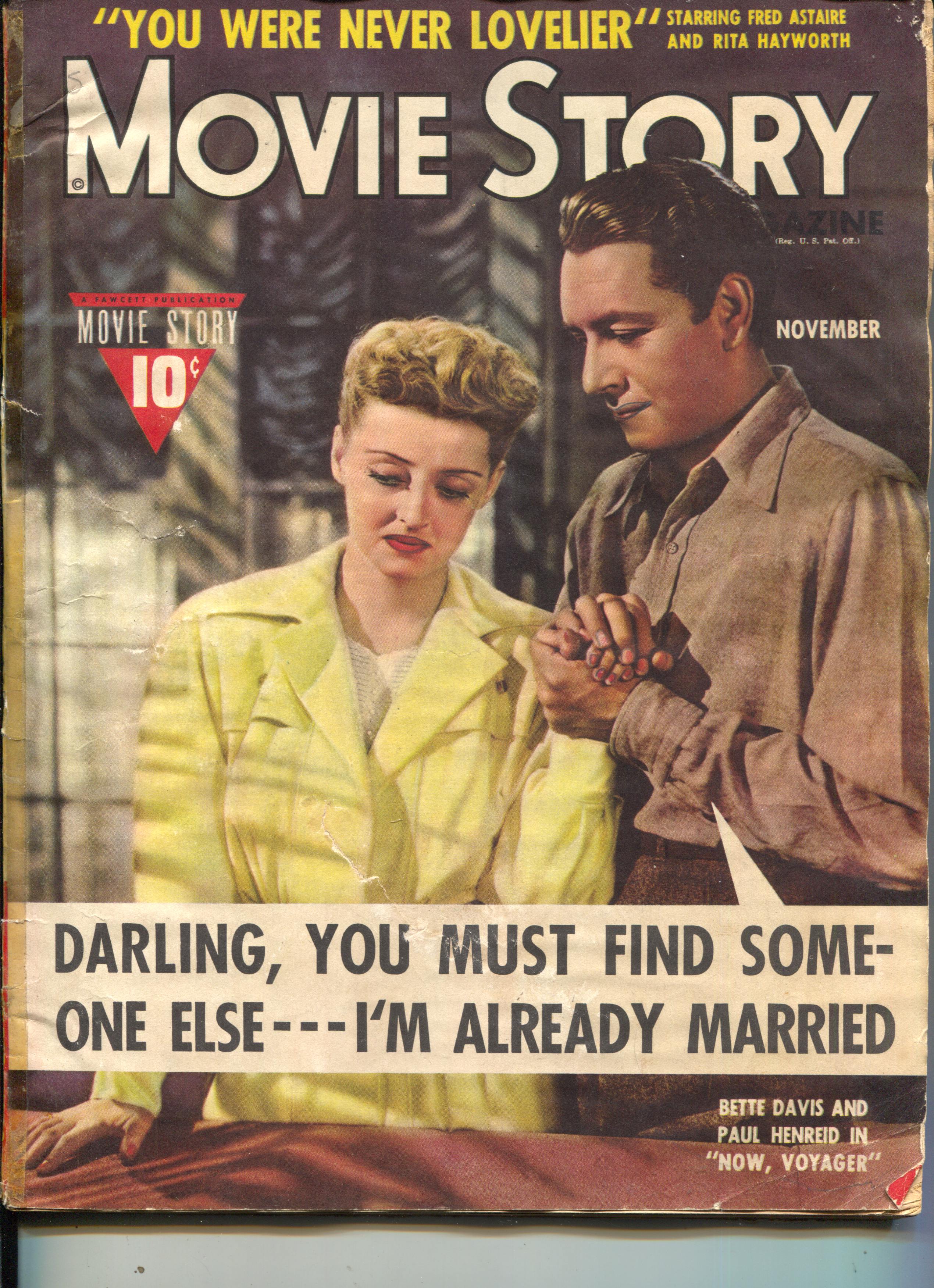 Movie Story Magazine-Bette Davis-Paul Henreid-Clark Gable-Nov-1942 ...