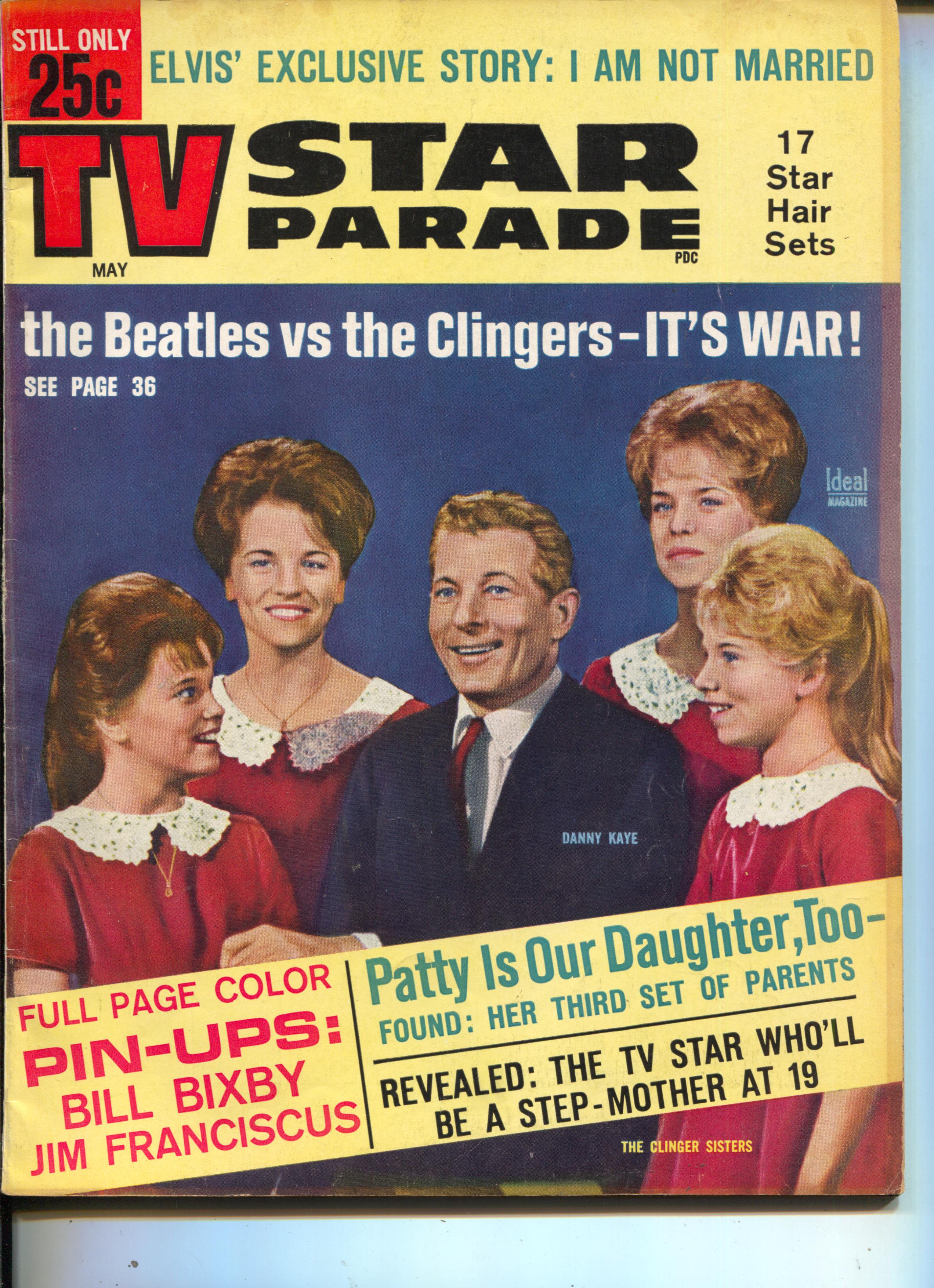 TV Star Parade-Danny Kaye-Clinger Sisters-Elvis-Beatles-May-1964: (1964 ...