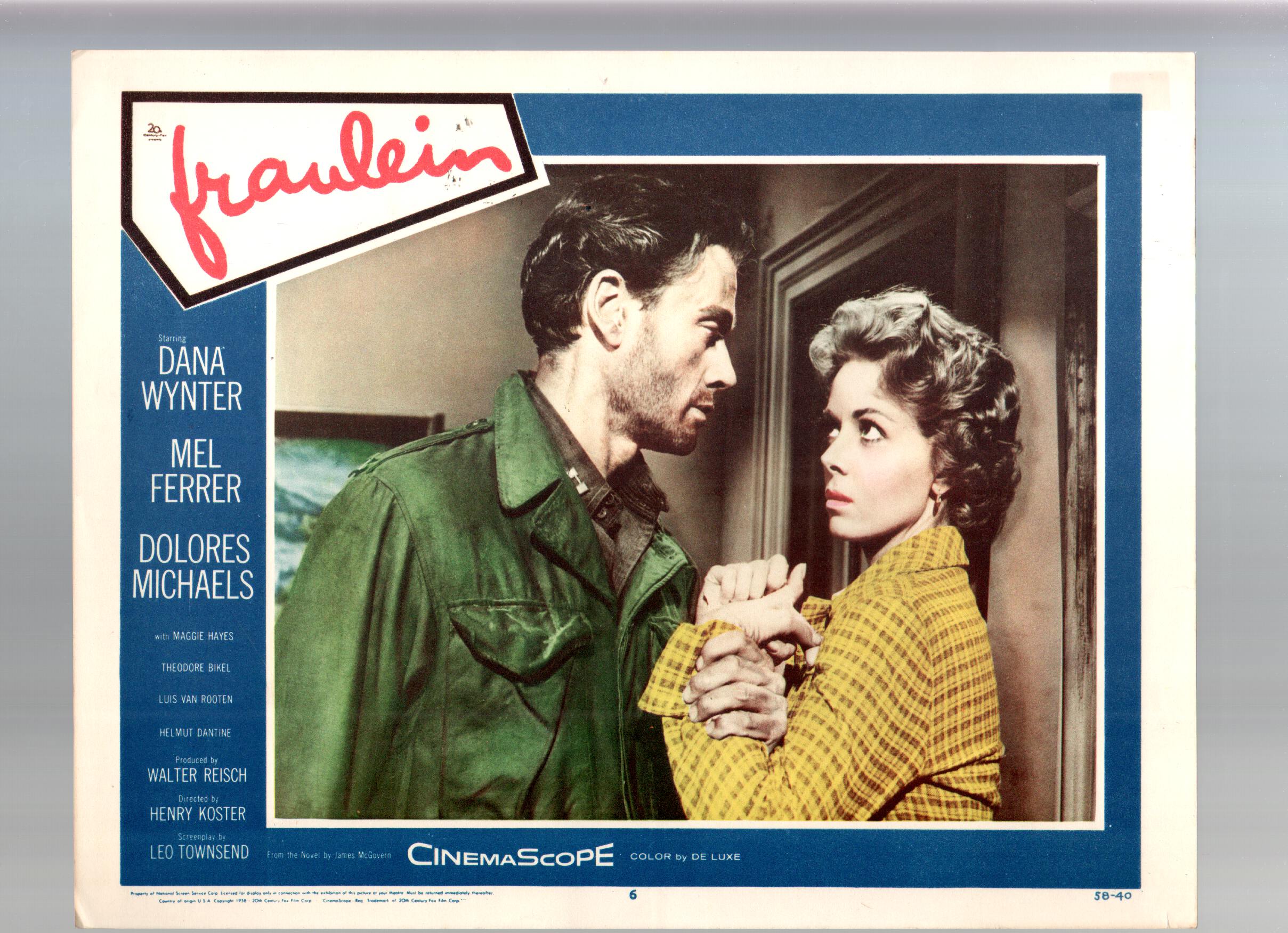 Fraulein-Dana Wynter-Mel Ferrer-Dolores Michaels-11x14-Color-Lobby Card ...