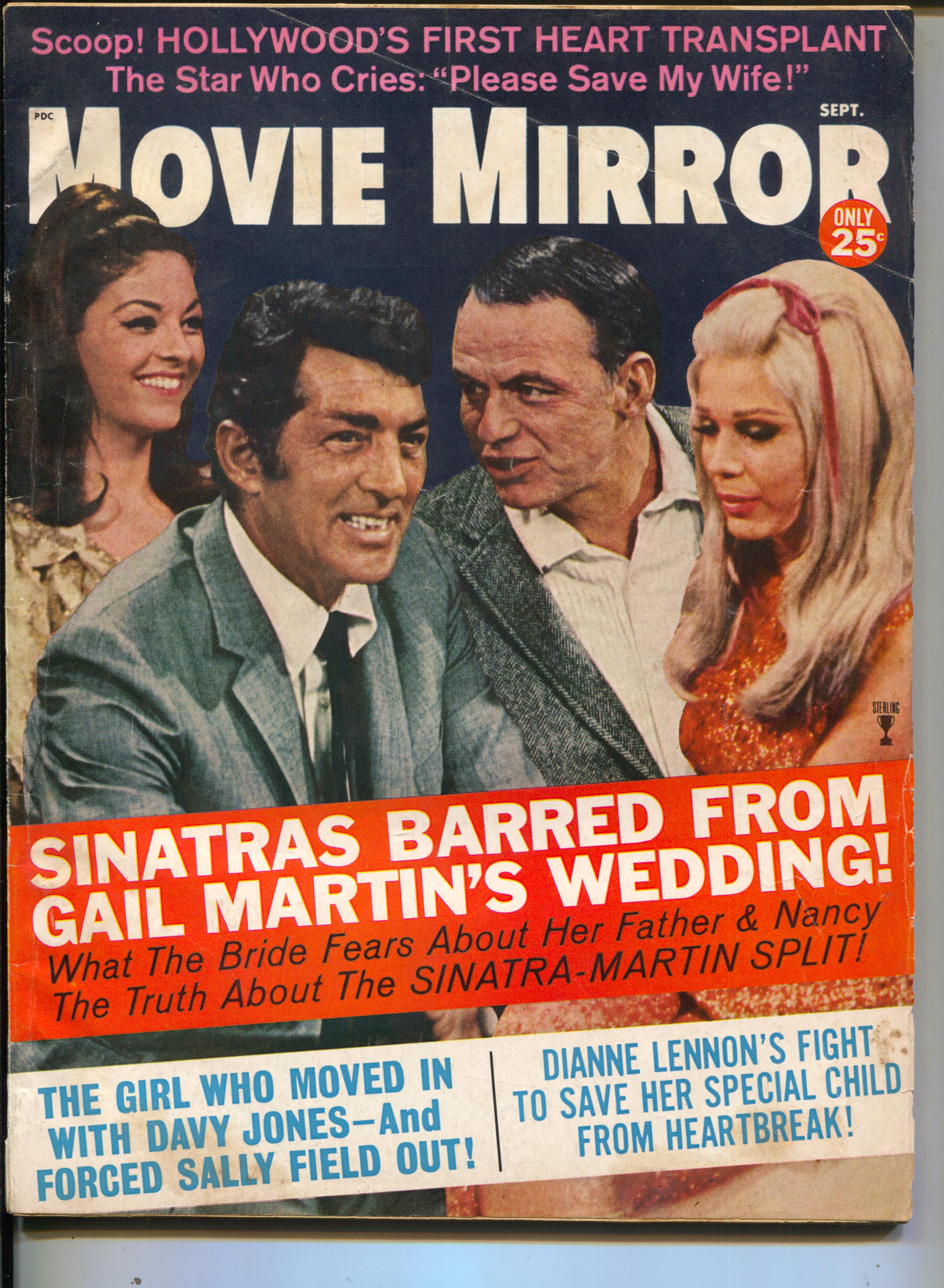 Movie Mirror-Dean Martin-Frank Sinatra-Elvis Presley-Tiny Tim-Sept-1968 ... Movie Mirror-Dean Martin-Frank Sinatra-Elvis Presley-Tiny Tim-Sept-1968 ...