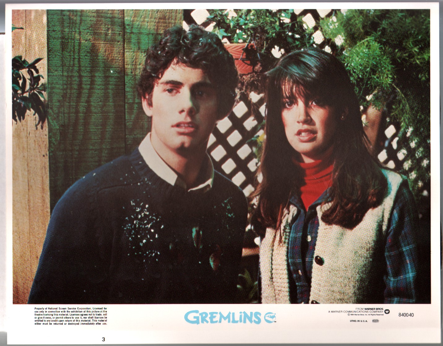 Phoebe Cates And Zach Galligan Gremlins 1984 Directed By 47 Off