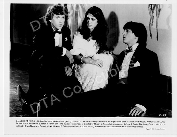 ZAPPED-1982-SCOTT BAIO-WILLIE AAMES-B&W-8x10 STILL FN: (1982) Comic ...