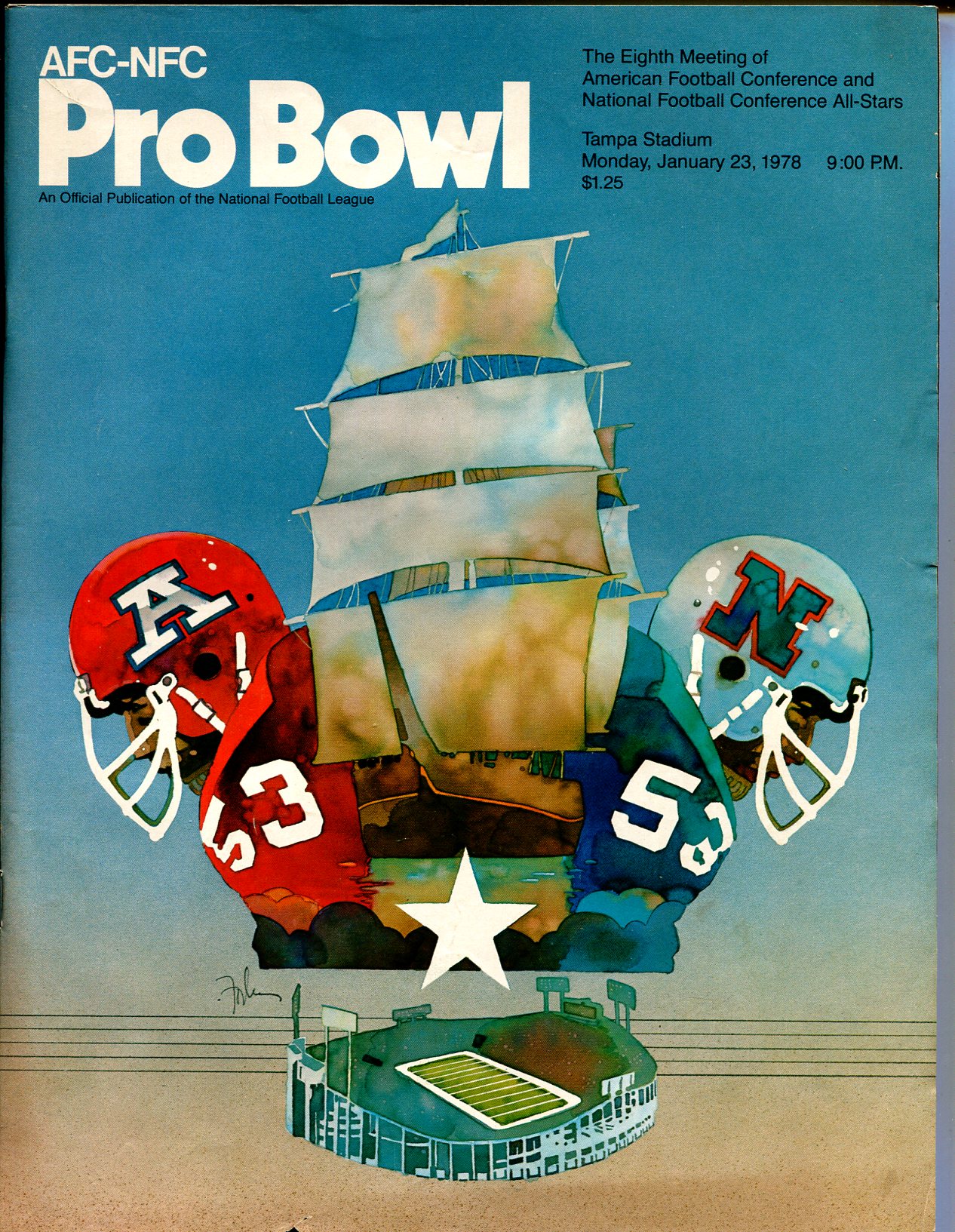 NFL Pro Bowl Football Game Program-1/23/1978-Tampa Stadium-AFL-VG ...