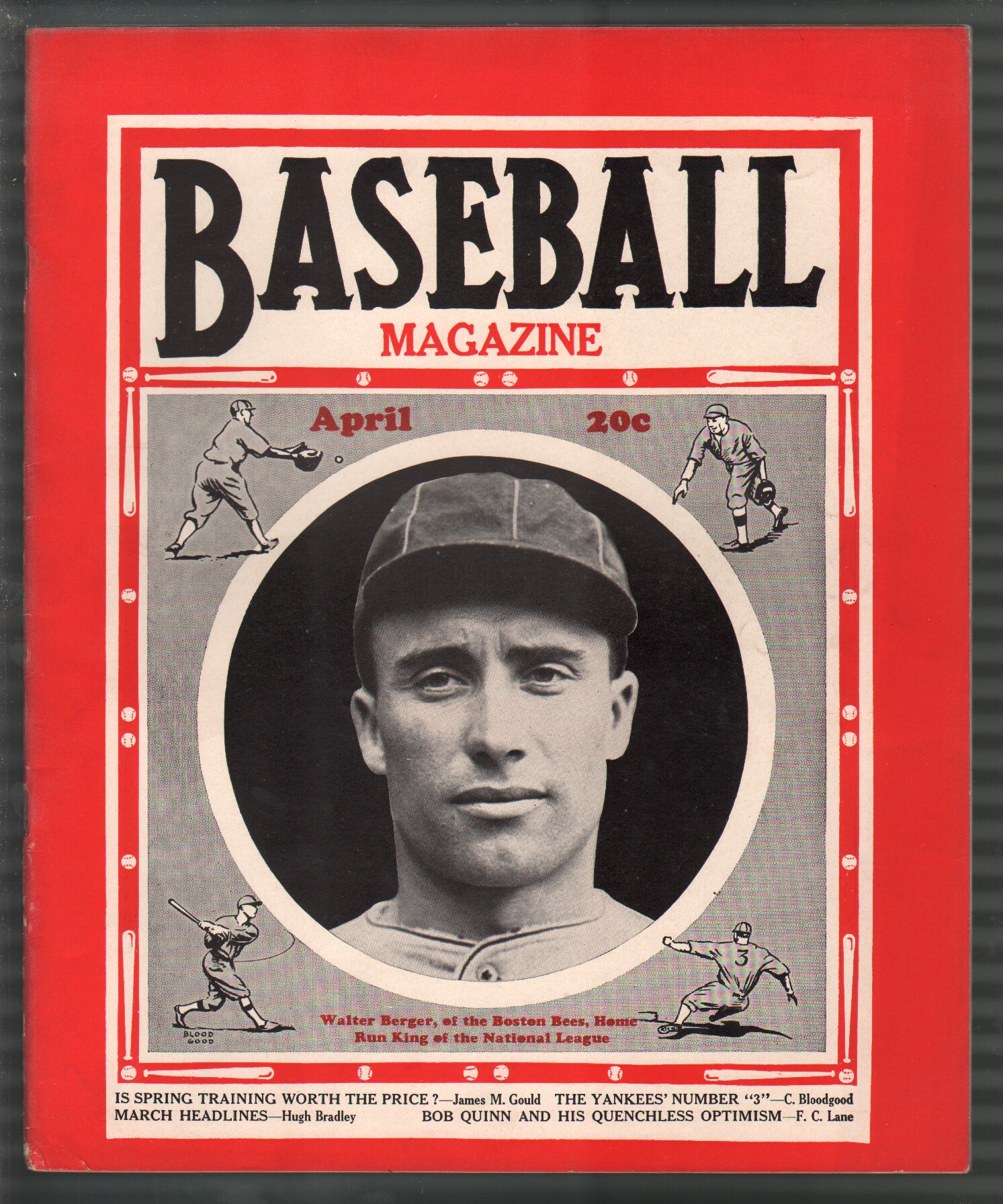 Baseball Magazine 4/1936-Walter Berger-Carl Hubbell-King Kelly-MLB-pix ...