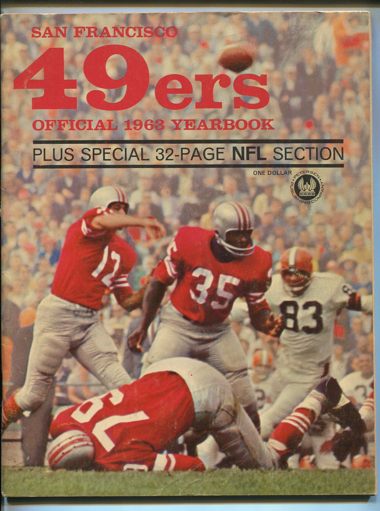 SAN FRANCISCO 49'ERS OFFICIAL NFL YEARBOOK-1963-NFL-INFO-PHOTOS-TEAM-vf ...