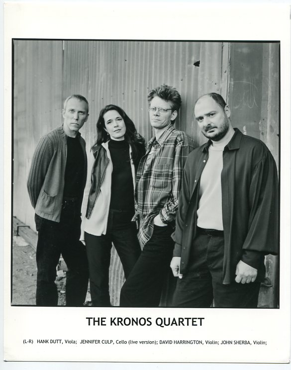 Kronos Quartet-Hank Dutt-Jennifer Culp-8x10-B&W-Still-FN: Photograph ...