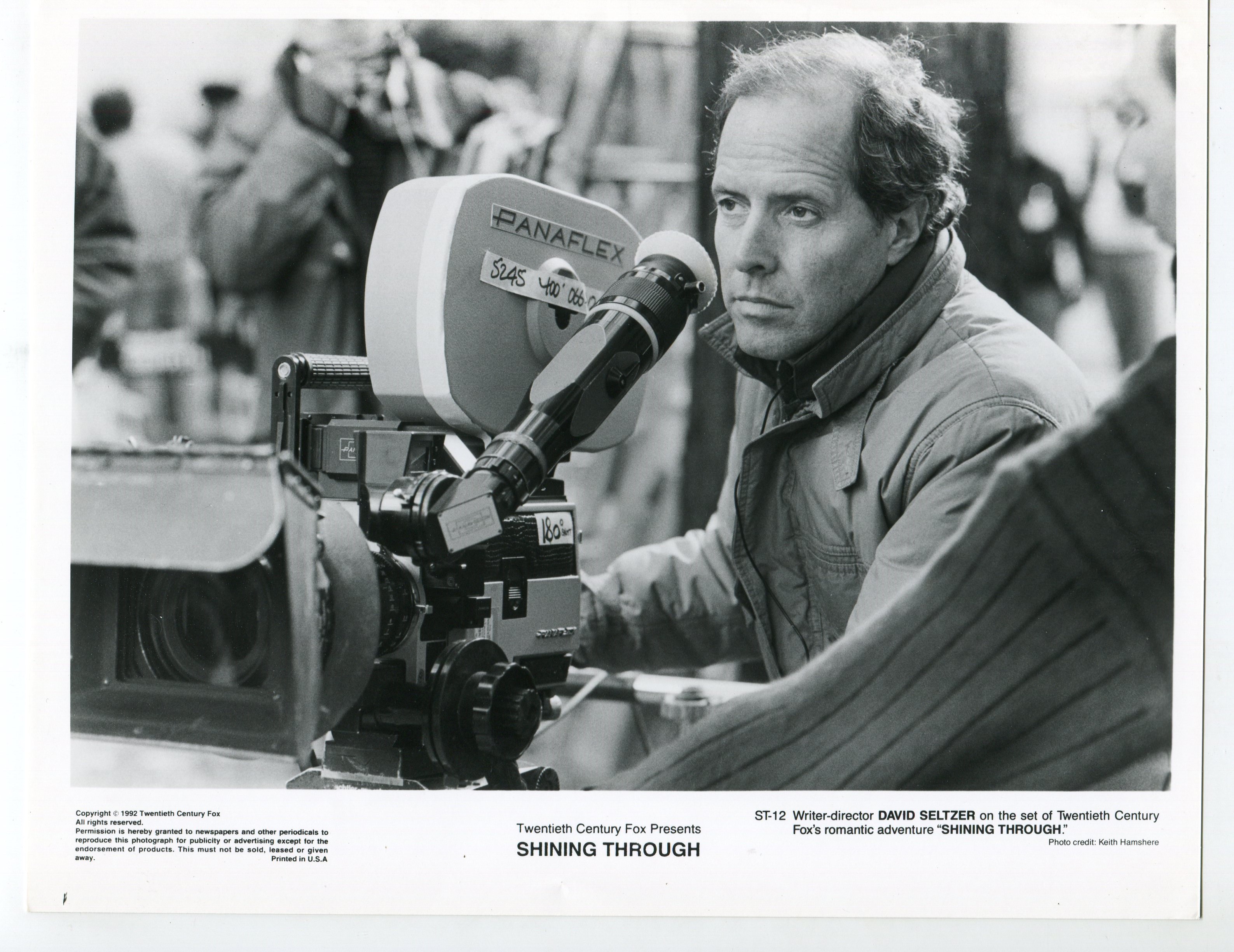 Shining Through-Director David Seltzer-Camera-8x10-B&W-VG: Photograph ...