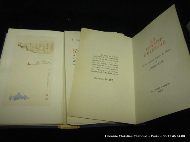 La sagesse chinoise de Textes traduits du chinois par Chou Ling: (1947 ...