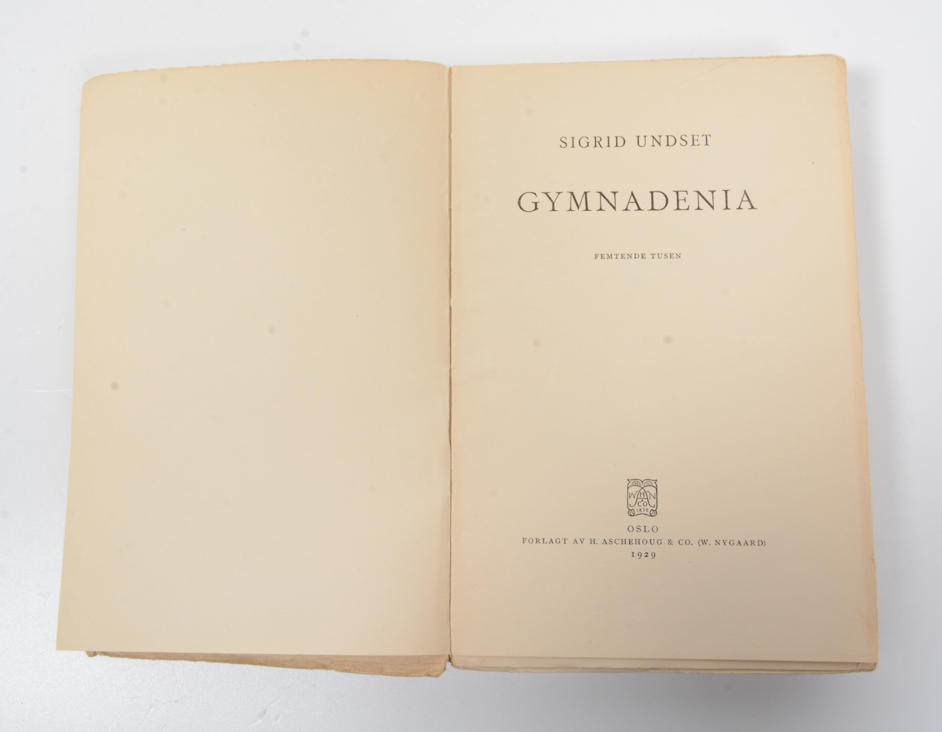 Gymnadenia by UNDSET, SIGRID: Good Soft cover (1929) 1st Edition ...