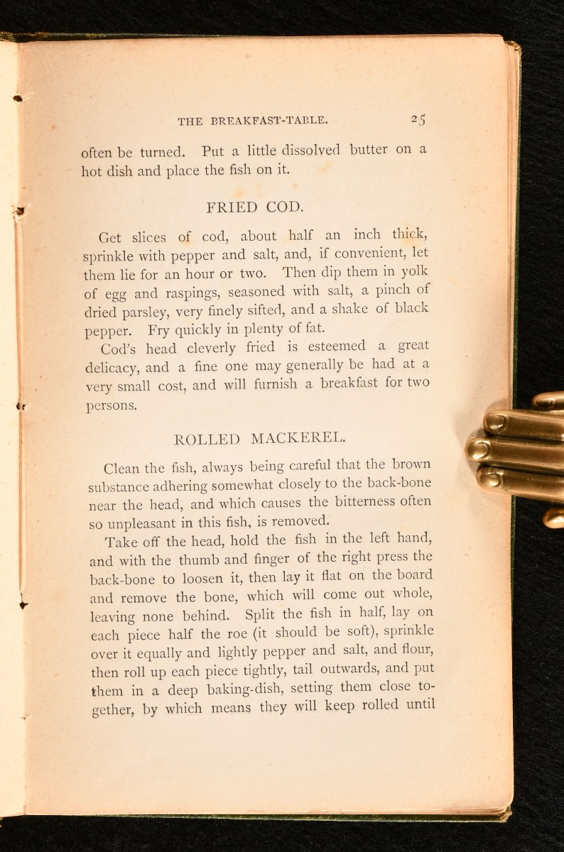 Handbook for the Breakfast Table by Mary Hooper: Very Good Cloth (1873 ...