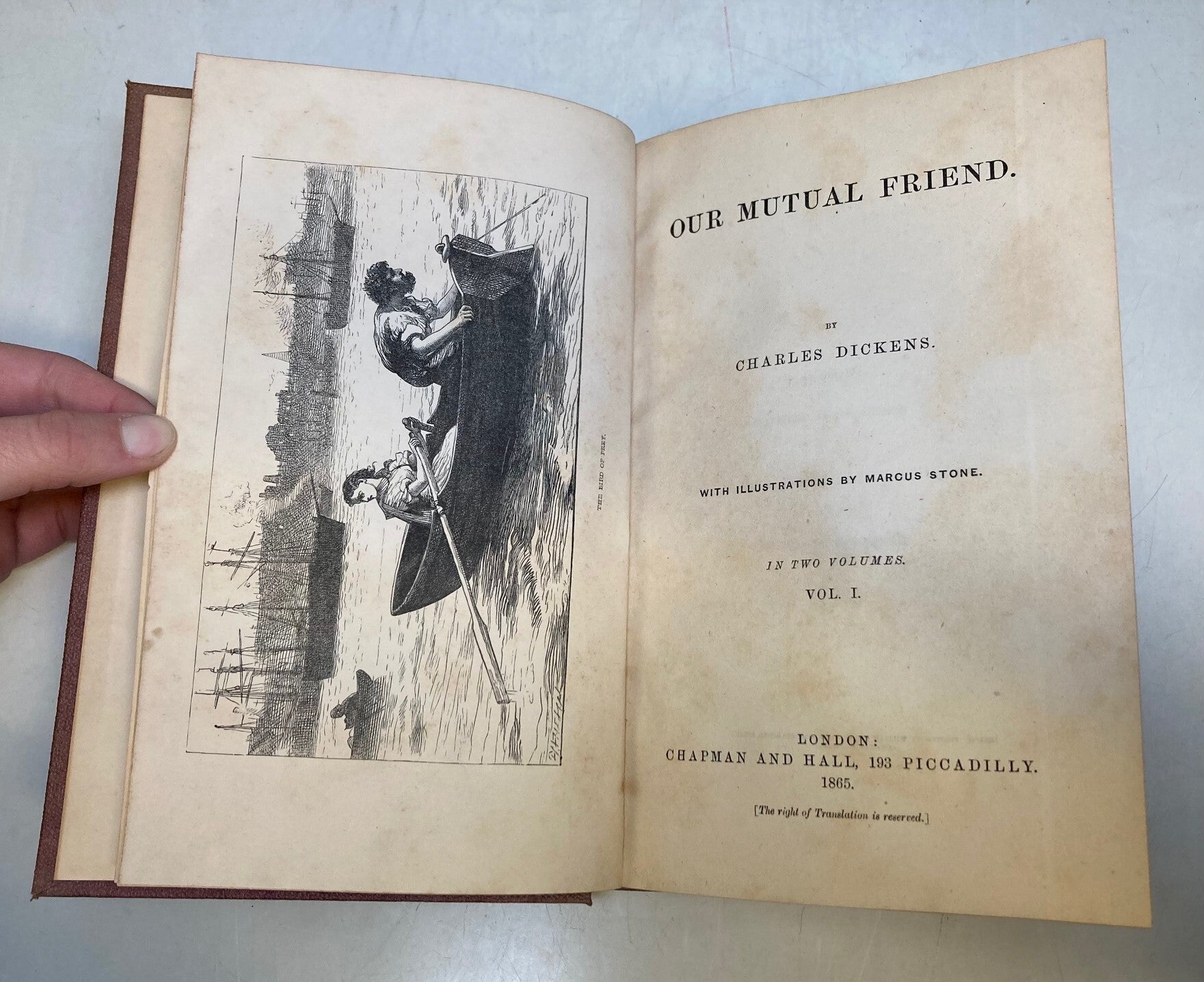 Our Mutual Friend by DICKENS, Charles: very good(+) hardcover (1865 ...