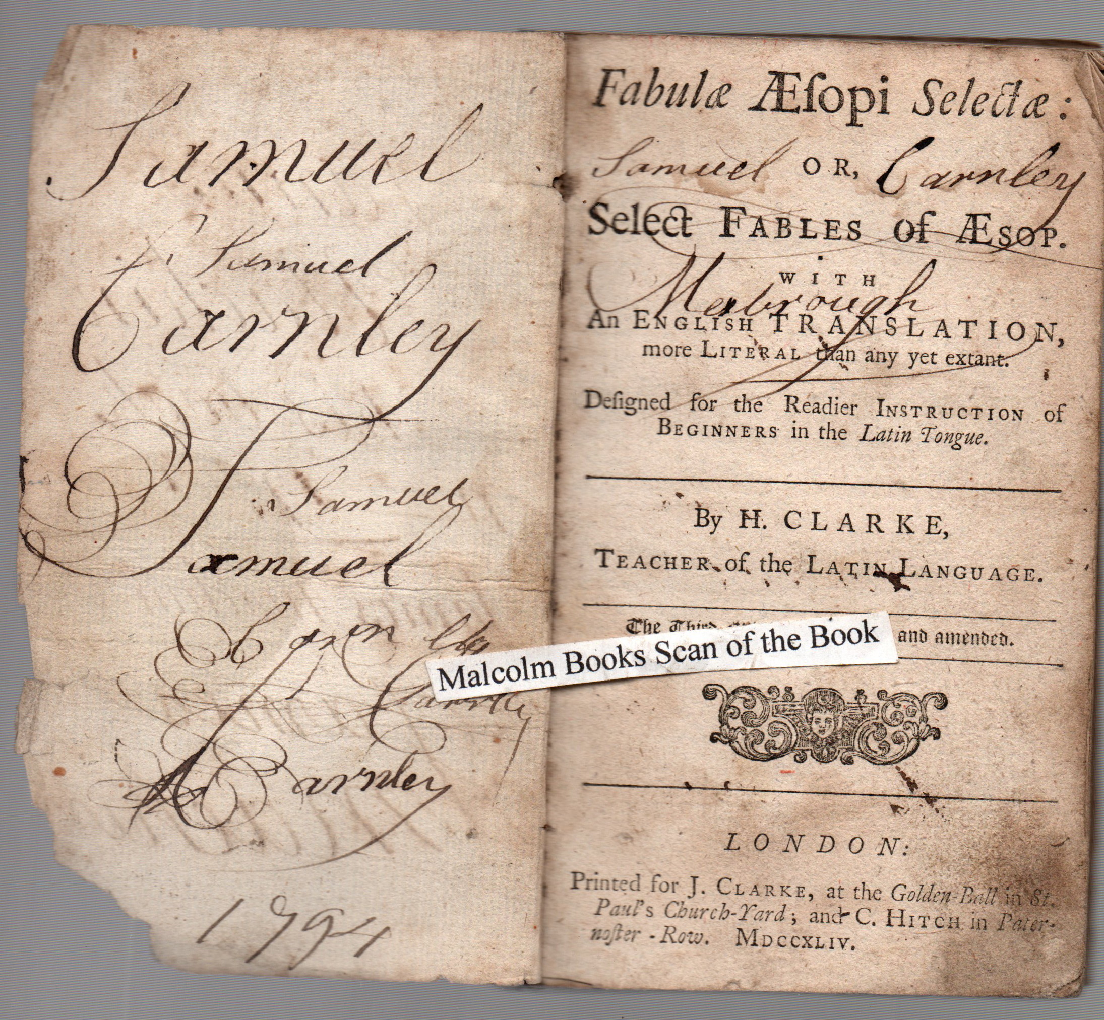 Fabulae Aesopi Selectae, or, Select Fables of Aesop with an English ...