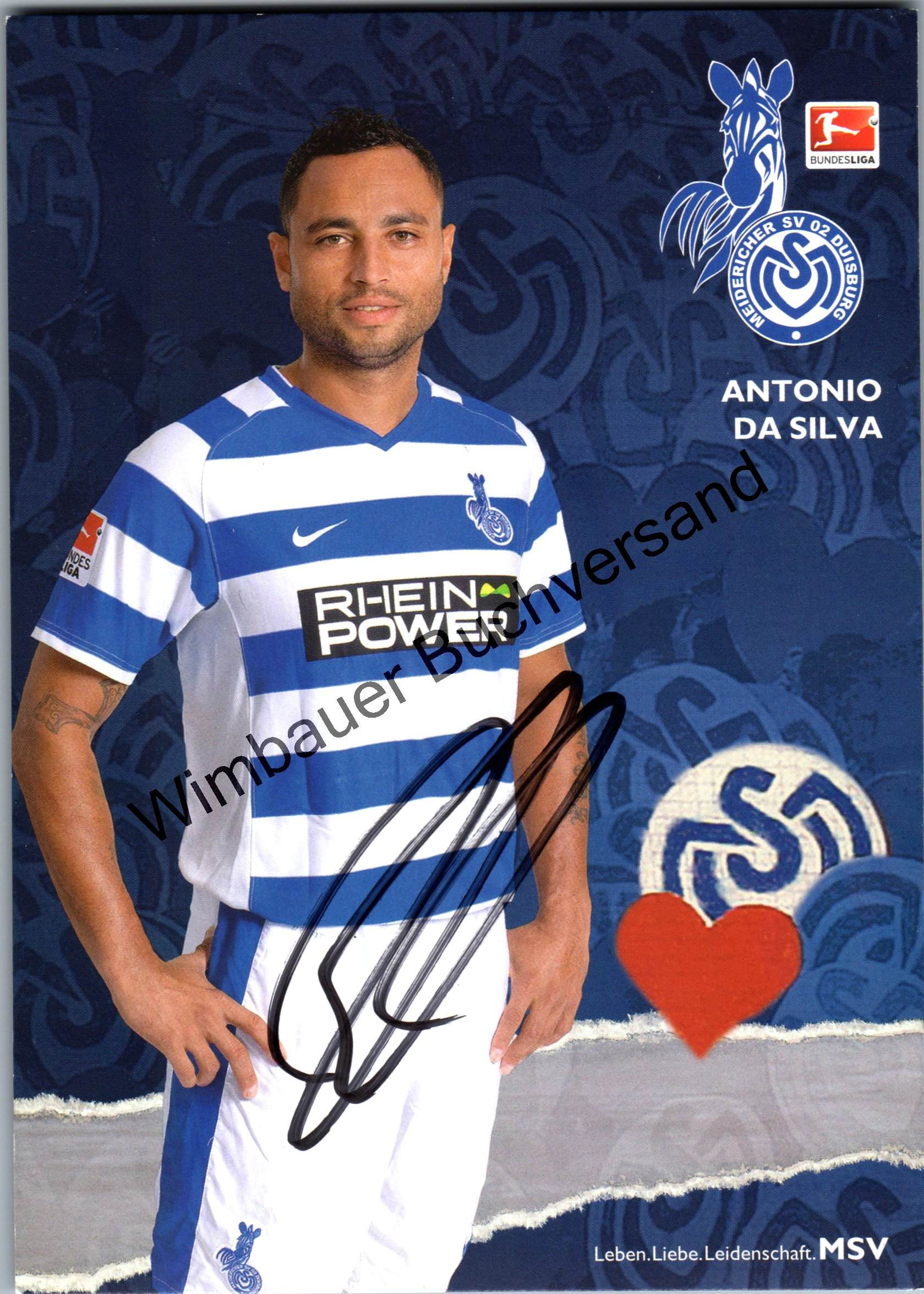 Original Autogramm Antonio da Silva MSV Duisburg /// Autograph signiert ...