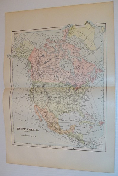 Colour Map of North America - Circa 1902 by Author Not Stated: (1902 ...