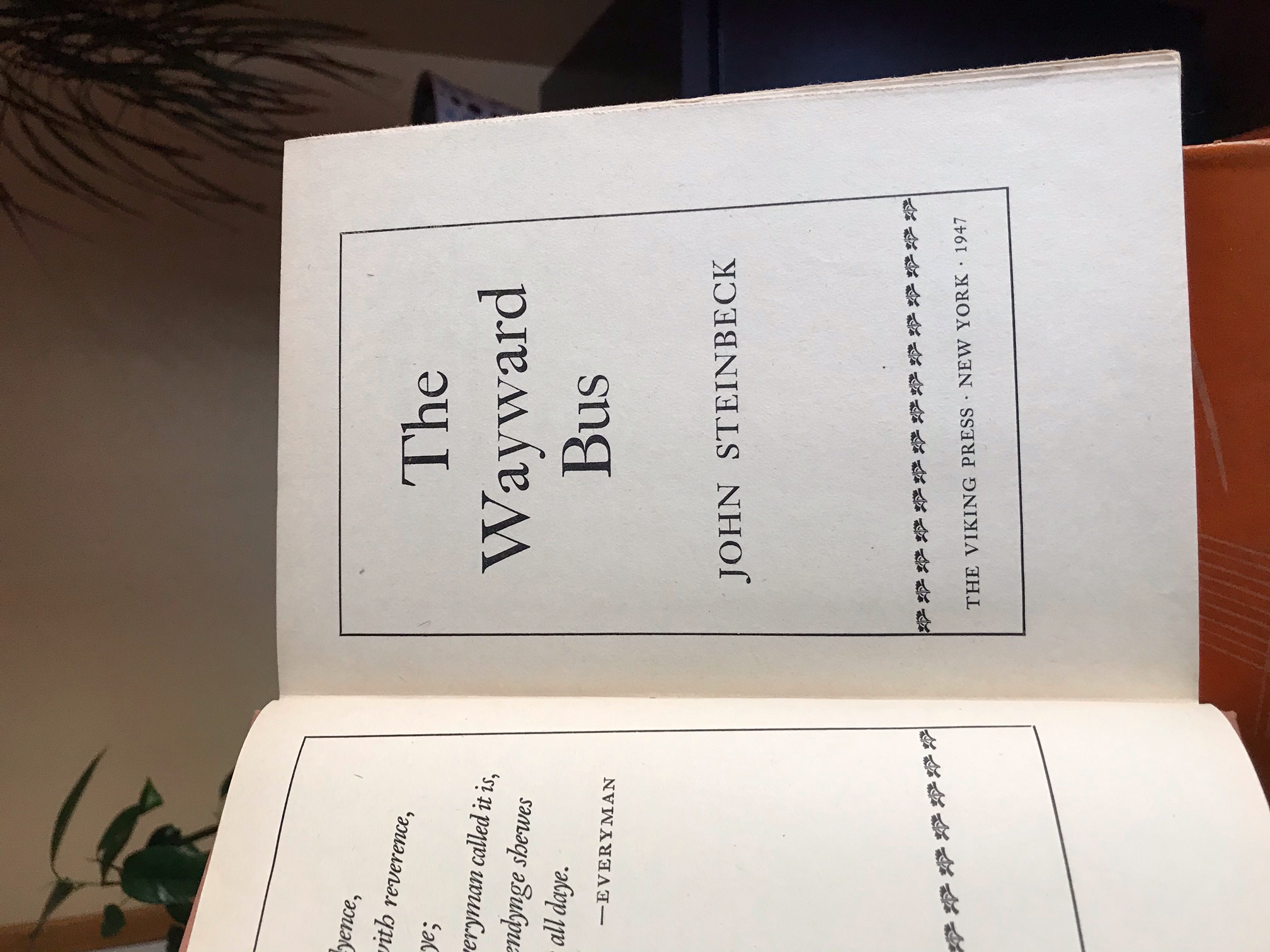 The Wayward Bus by John Steinbeck: Very Good Hardcover (1947) 1st ...