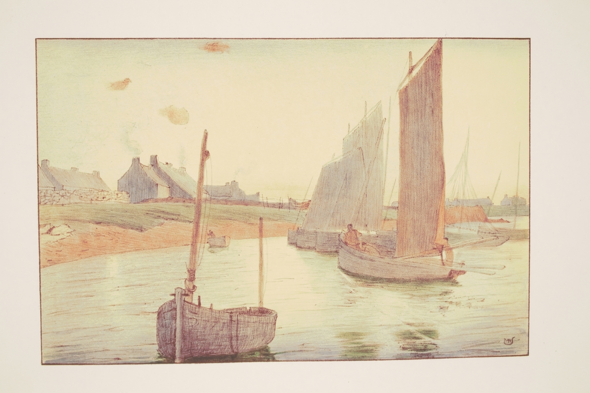 "Tristesse sur la mer" - Lithographie originale sur Japon - L'Estampe ...