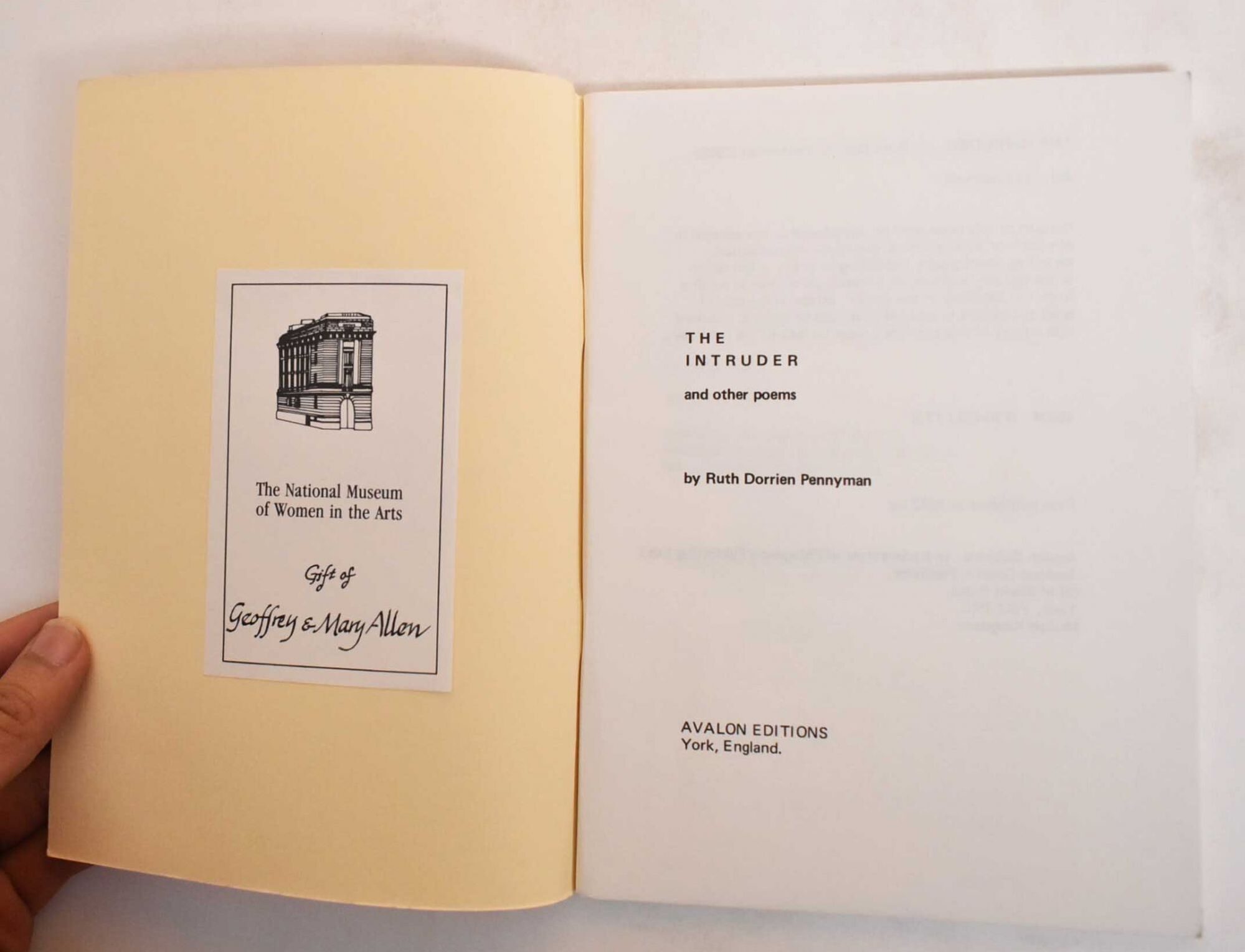 The Intruder: and other poems by Pennyman, Ruth Dorrien: Softcover ...