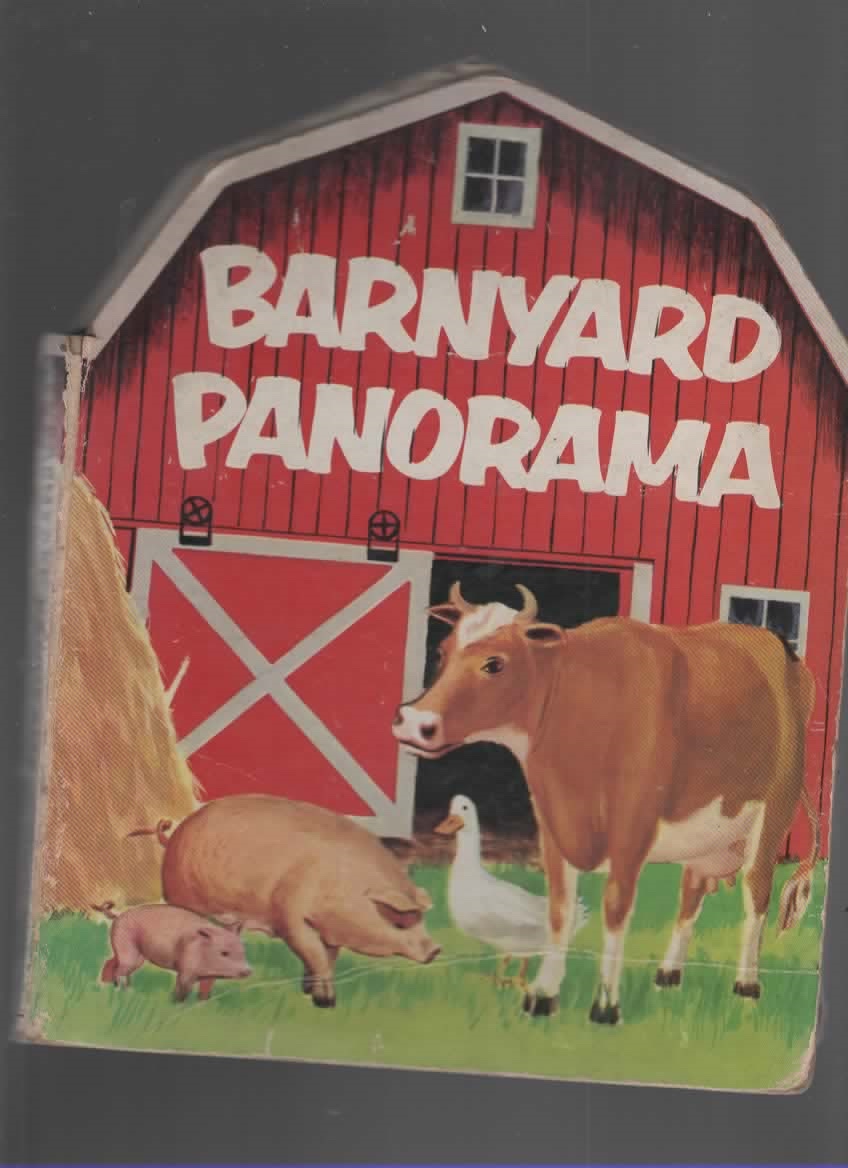 BARNYARD PANORAMA by Cover Art by Cal Younger: Good+ Board book (1955 ...
