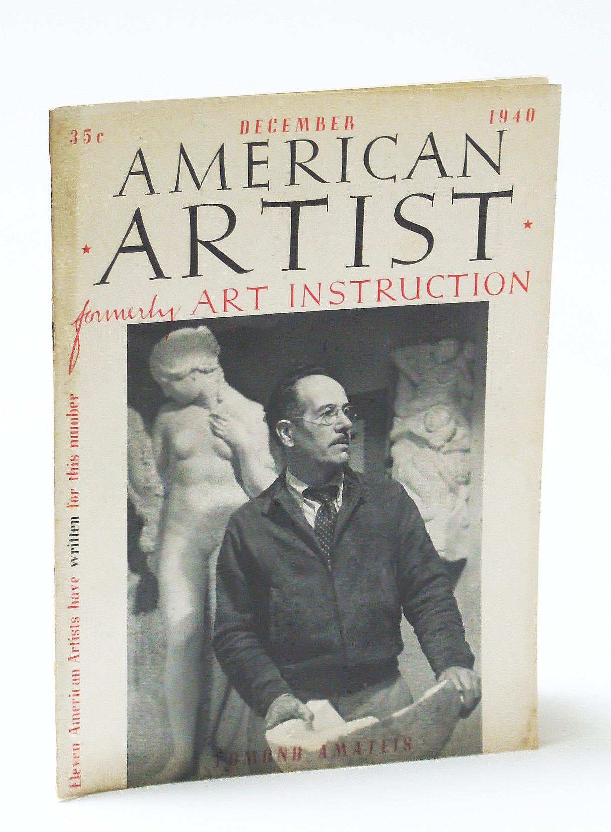 American Artist Magazine, December (Dec.) 1940 - Edmond Amateis Cover ...