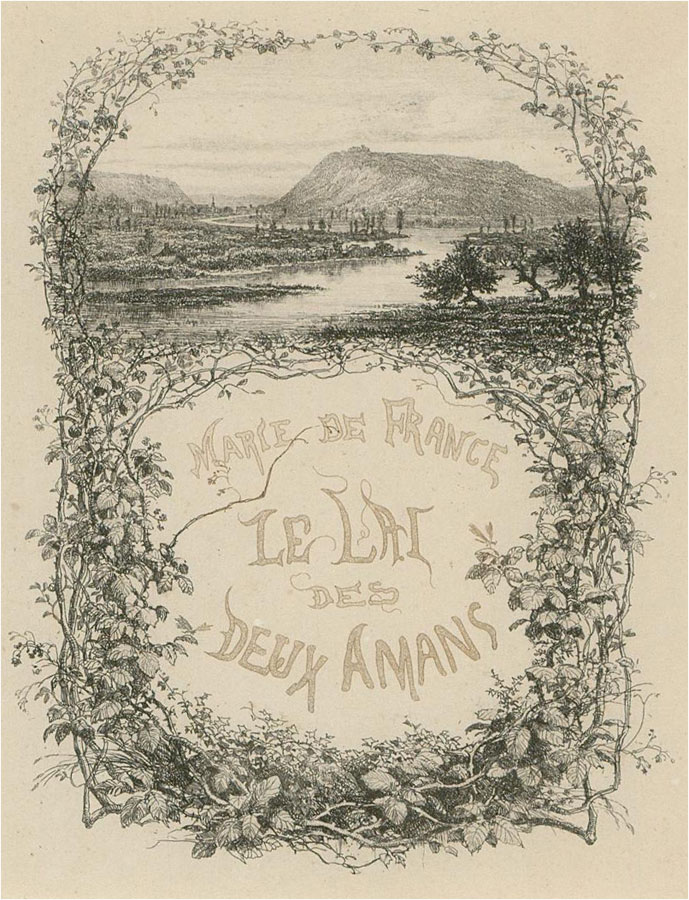 20th Century Etching - Marie de France's 'Lais', Title Page: Art ...
