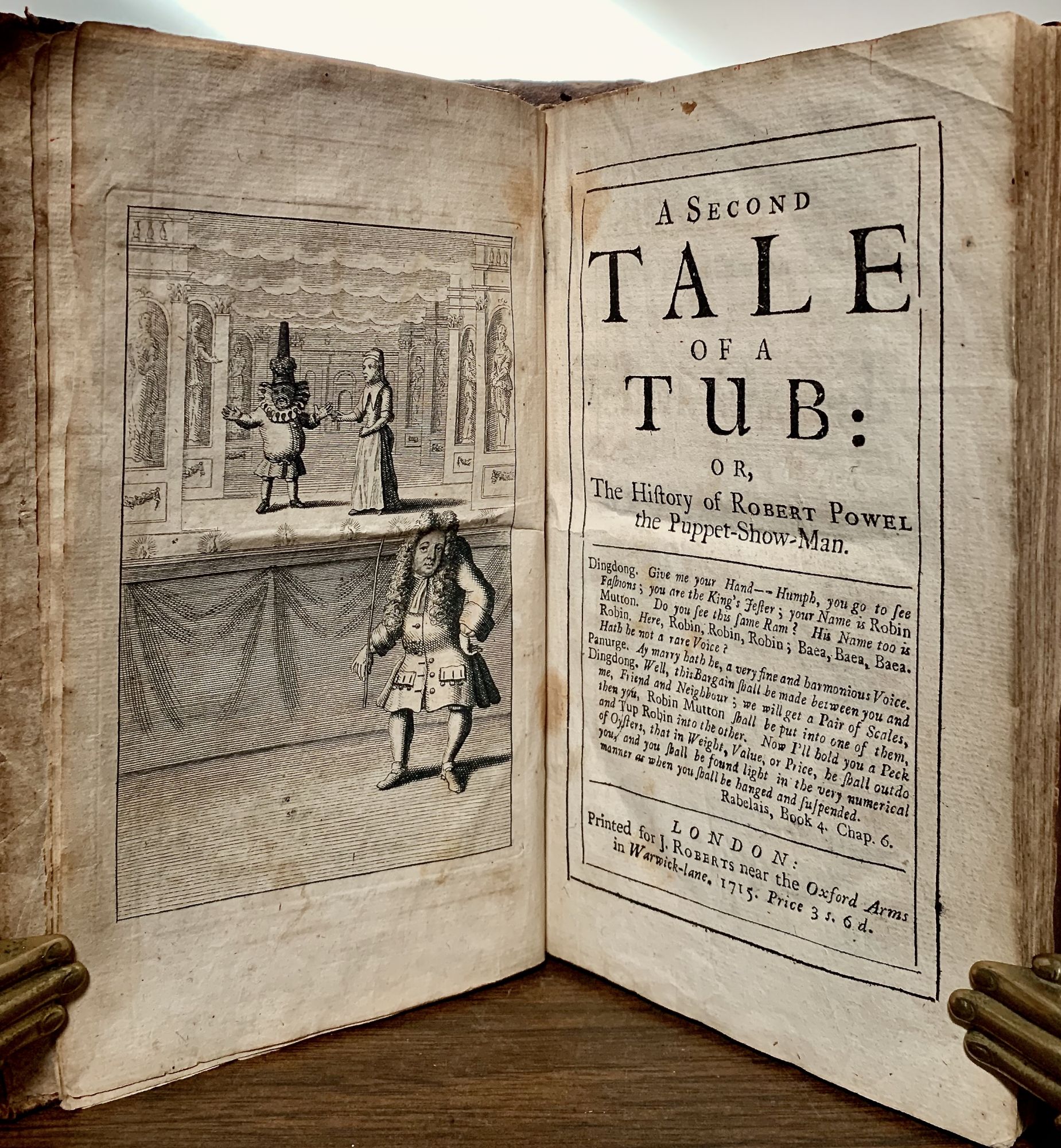 A Second Tale Of A Tub: or, The History of Robert Powell the Puppet ...