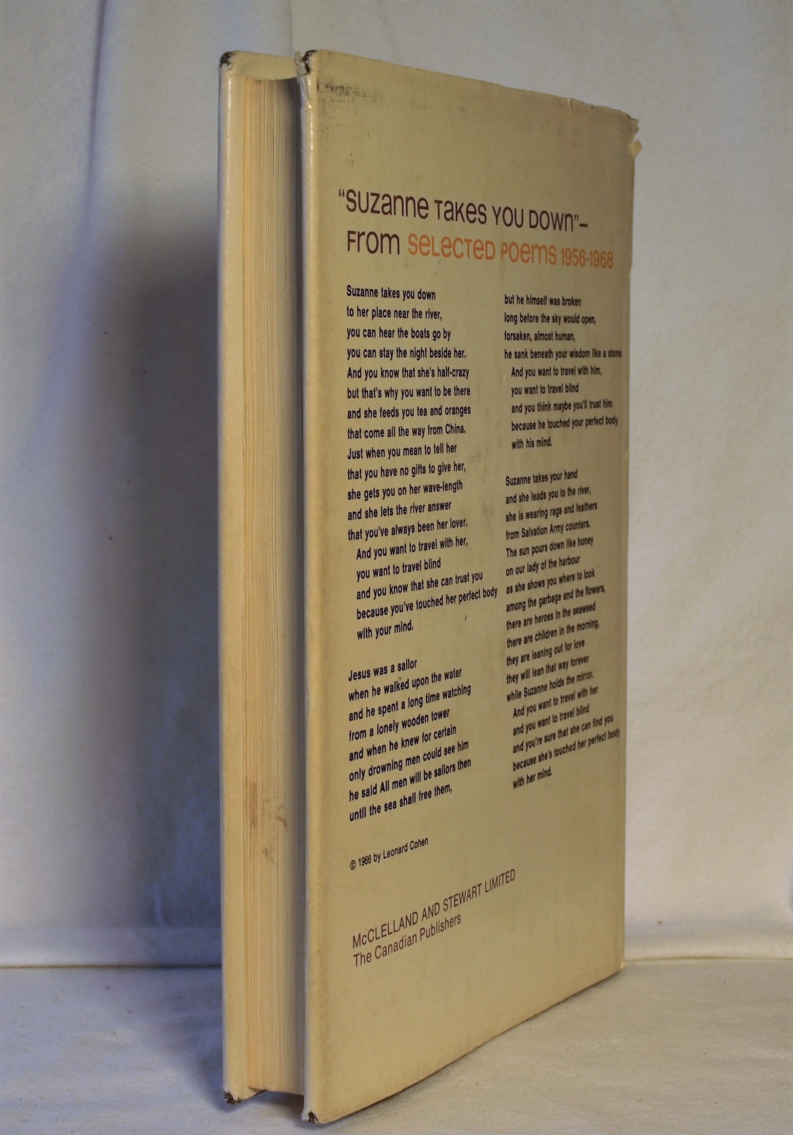 Leonard Cohen Selected Poems 1956-1968 by Leonard Cohen: Very Good ...