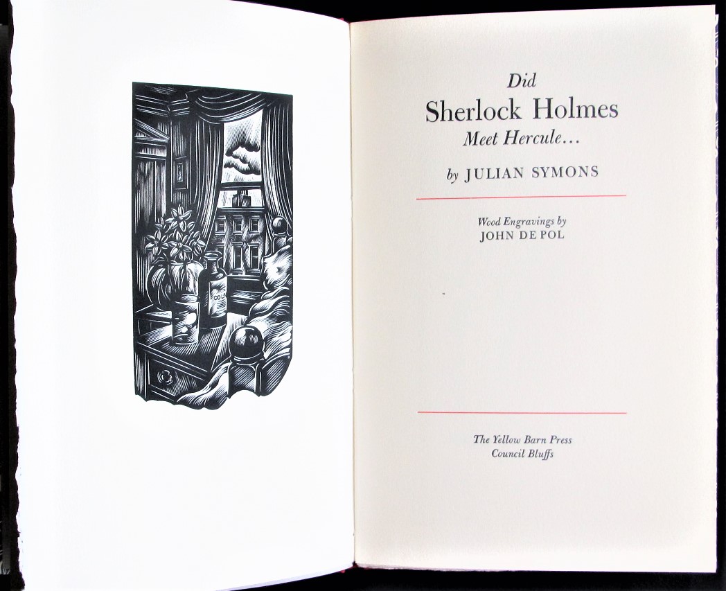 Did Sherlock Holmes meet Hercule. Wood engravings by John DePol by ...