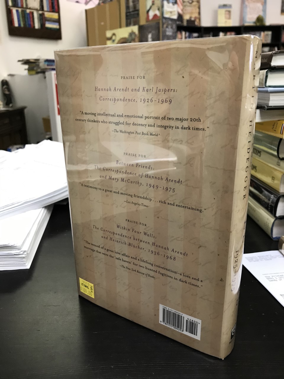 Letters 1925-1975 by Arendt, Hannah and Martin Heidegger (Edited by ...