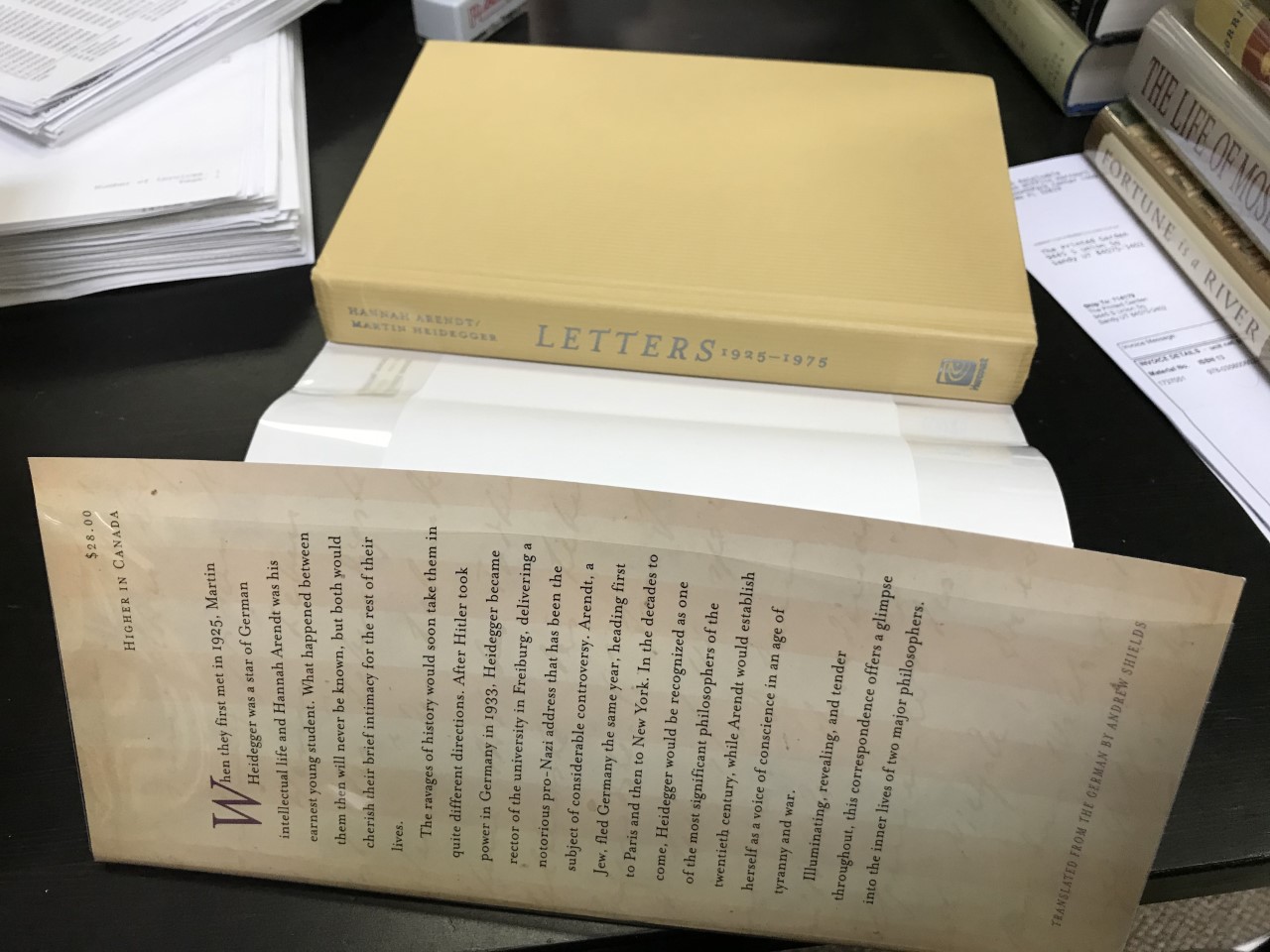 Letters 1925-1975 by Arendt, Hannah and Martin Heidegger (Edited by ...