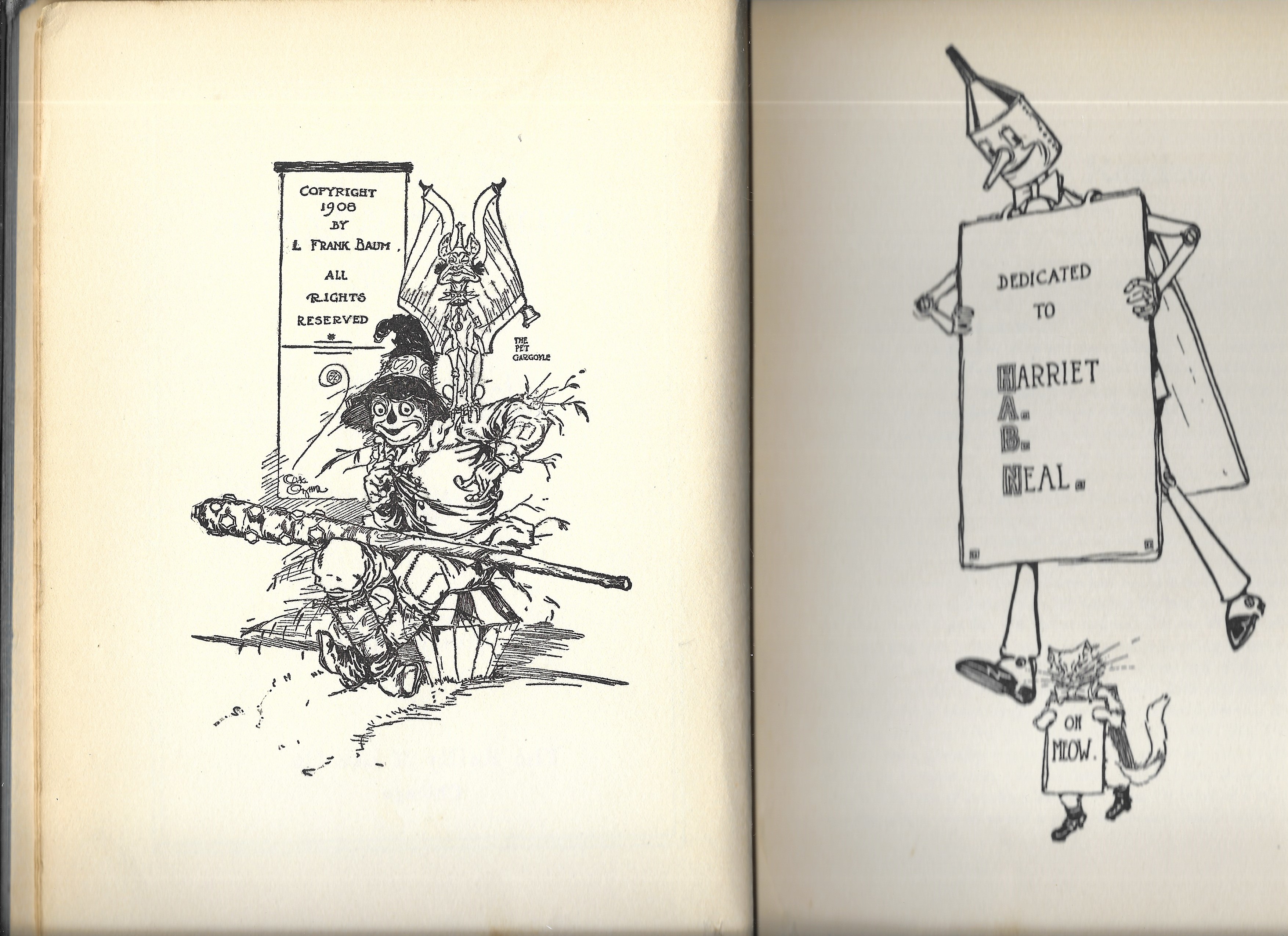 DOROTHY and the WIZARD in OZ by L Frank Baum / illust.by John R Neill ...