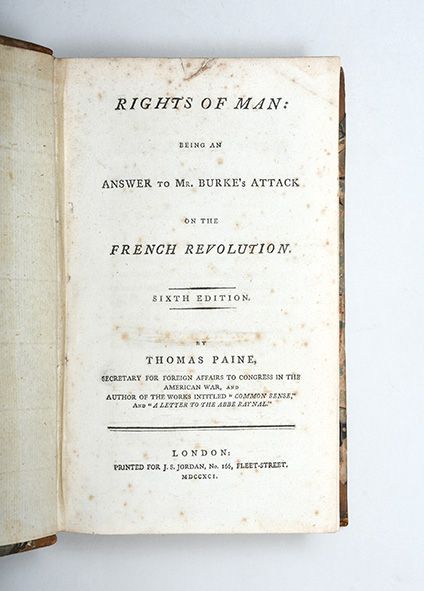 Rights of Man: being an answer to Mr. Burke's attack on the French ...