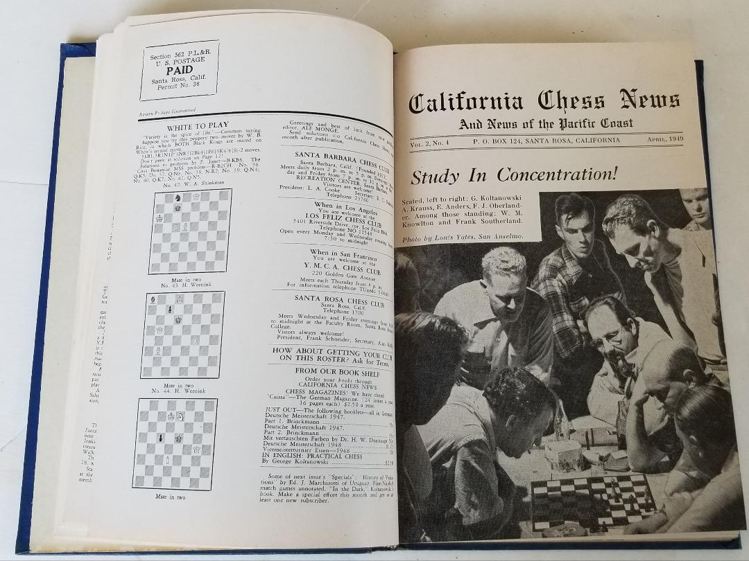 California Chess News and News of the Pacific Coast by Koltanowski ...