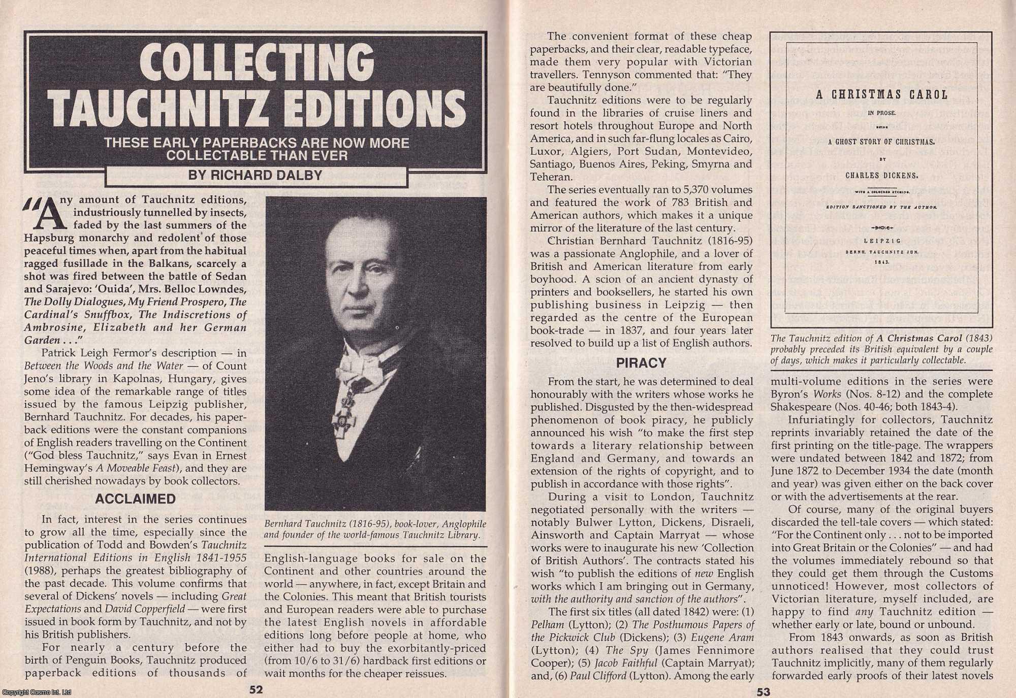 Collecting Tauchnitz Editions. This is an original article separated ...