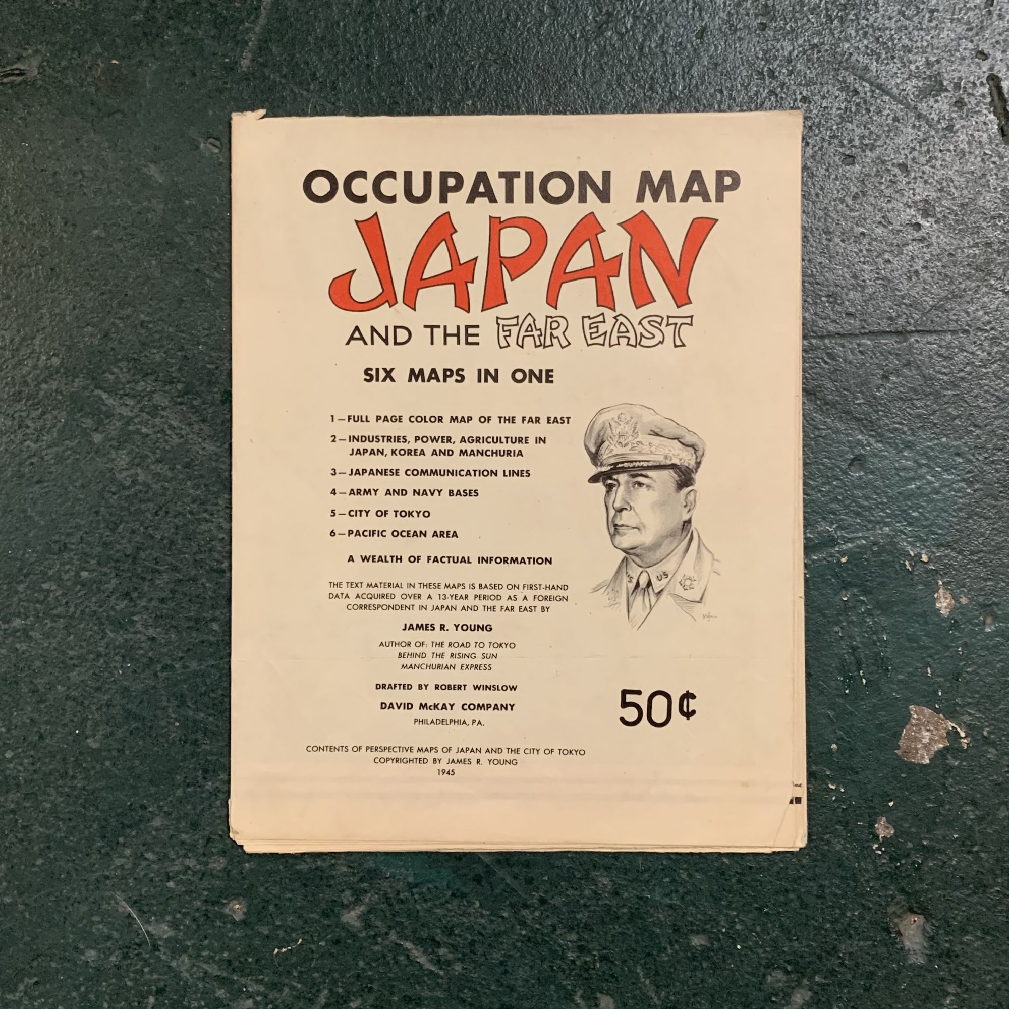 Occupation Map: Japan and the Far East, Six Maps in One by Young, James ...