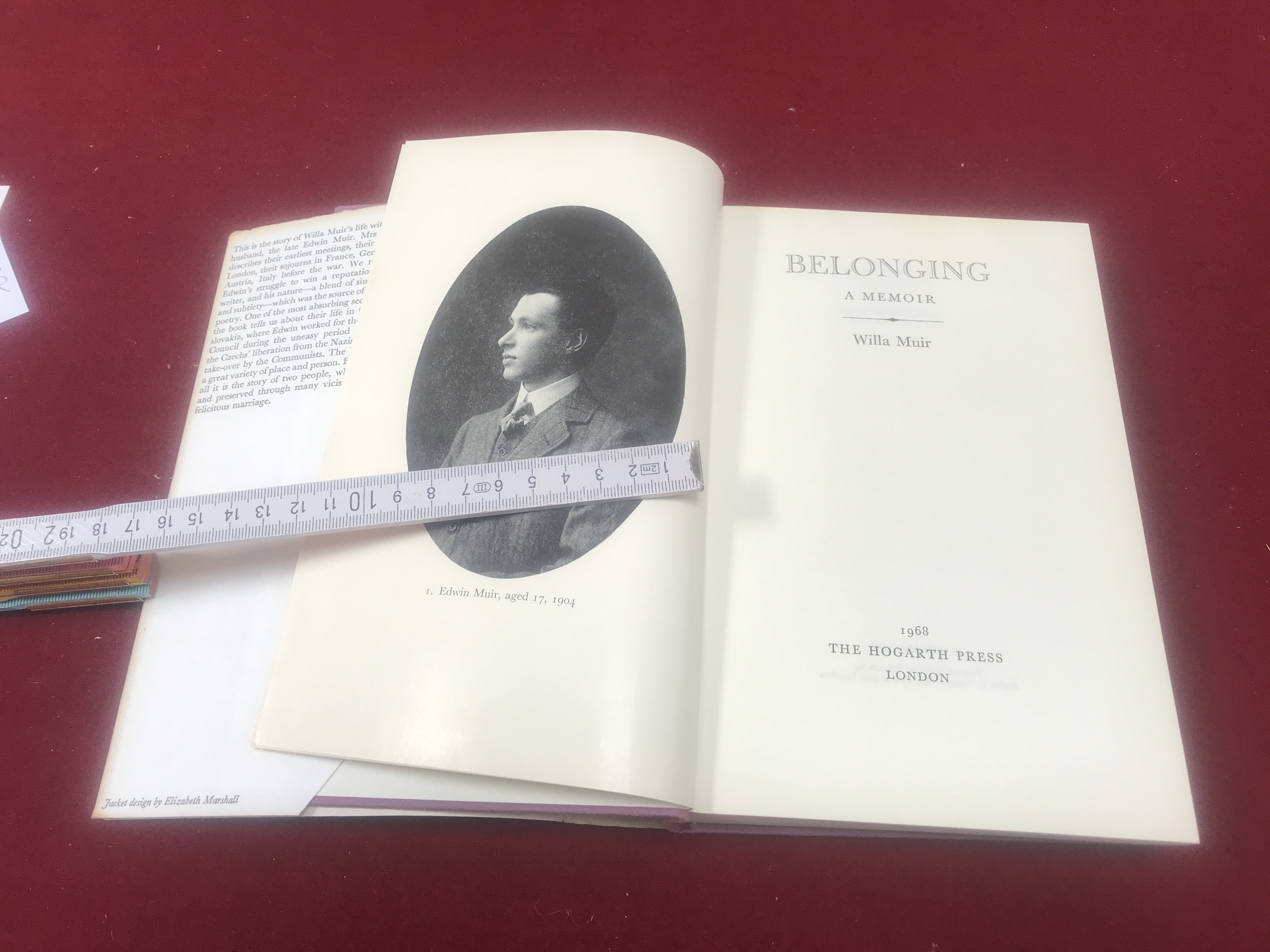 Belonging A Memoir by Willa Muir: Very Good Hardcover (1968) First ...