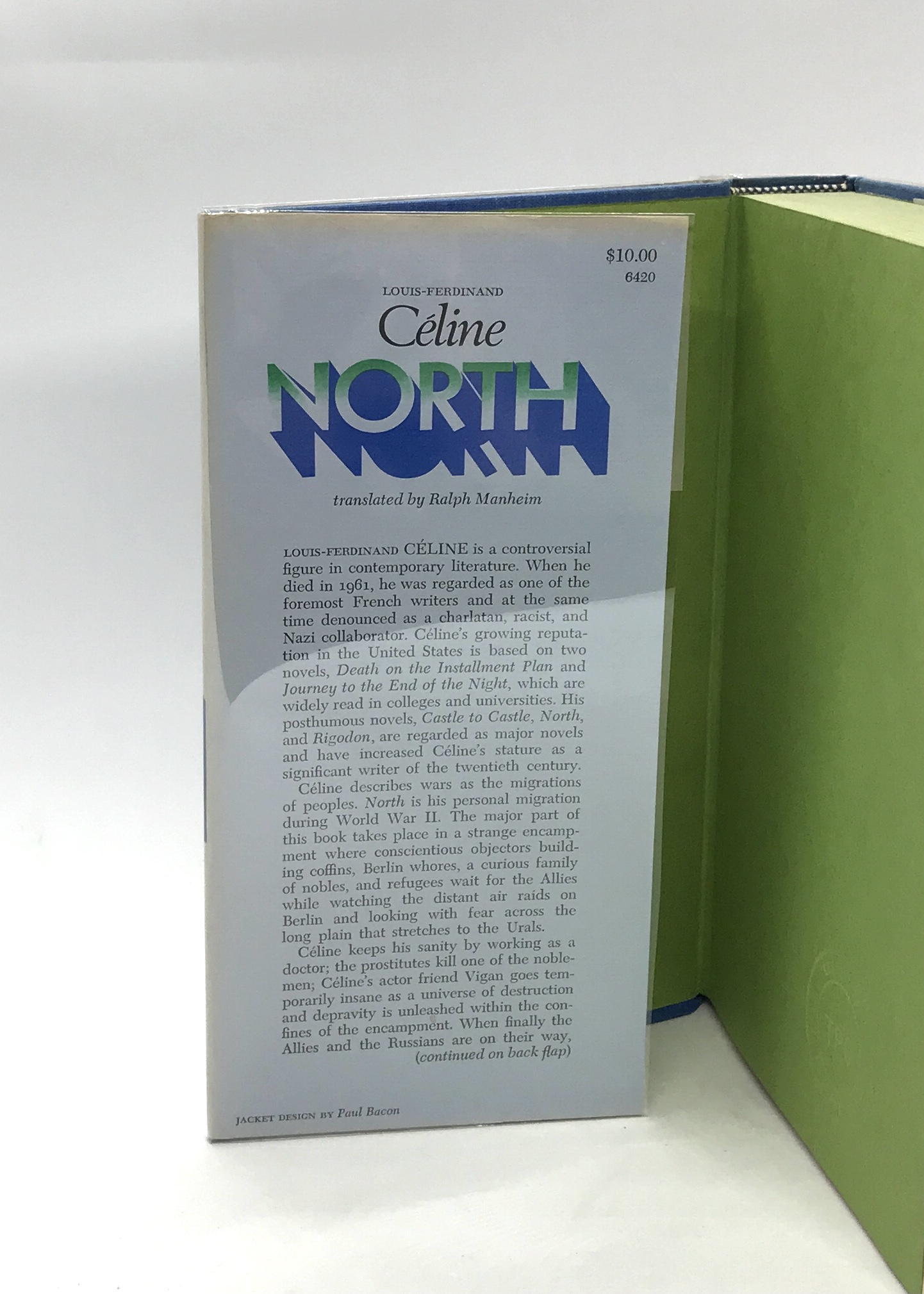 North (First American Edition) by Louis-Ferdinand Céline (author ...