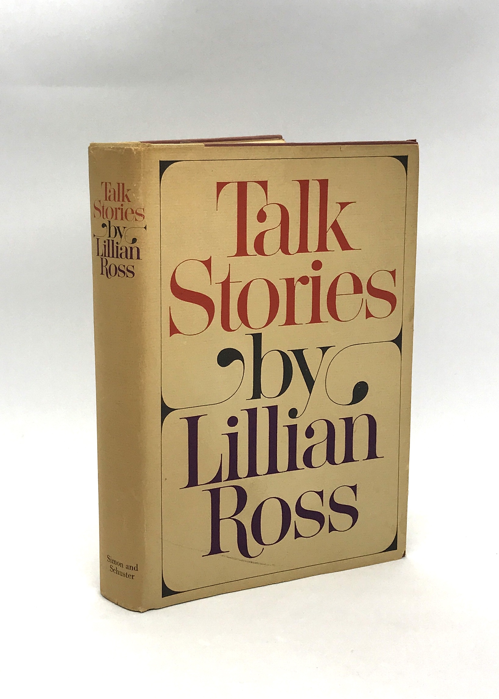Talk Stories (First Edition) by Lillian Ross: Fine Hardcover (1966) 1st ...