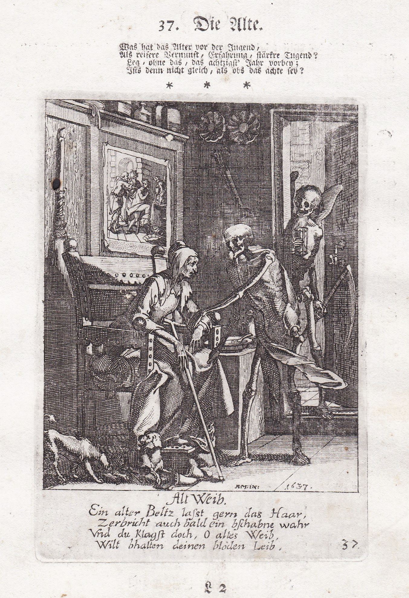 "Die Alte" - the old woman Totentanz dance of death von Meyer, Rudolf ...